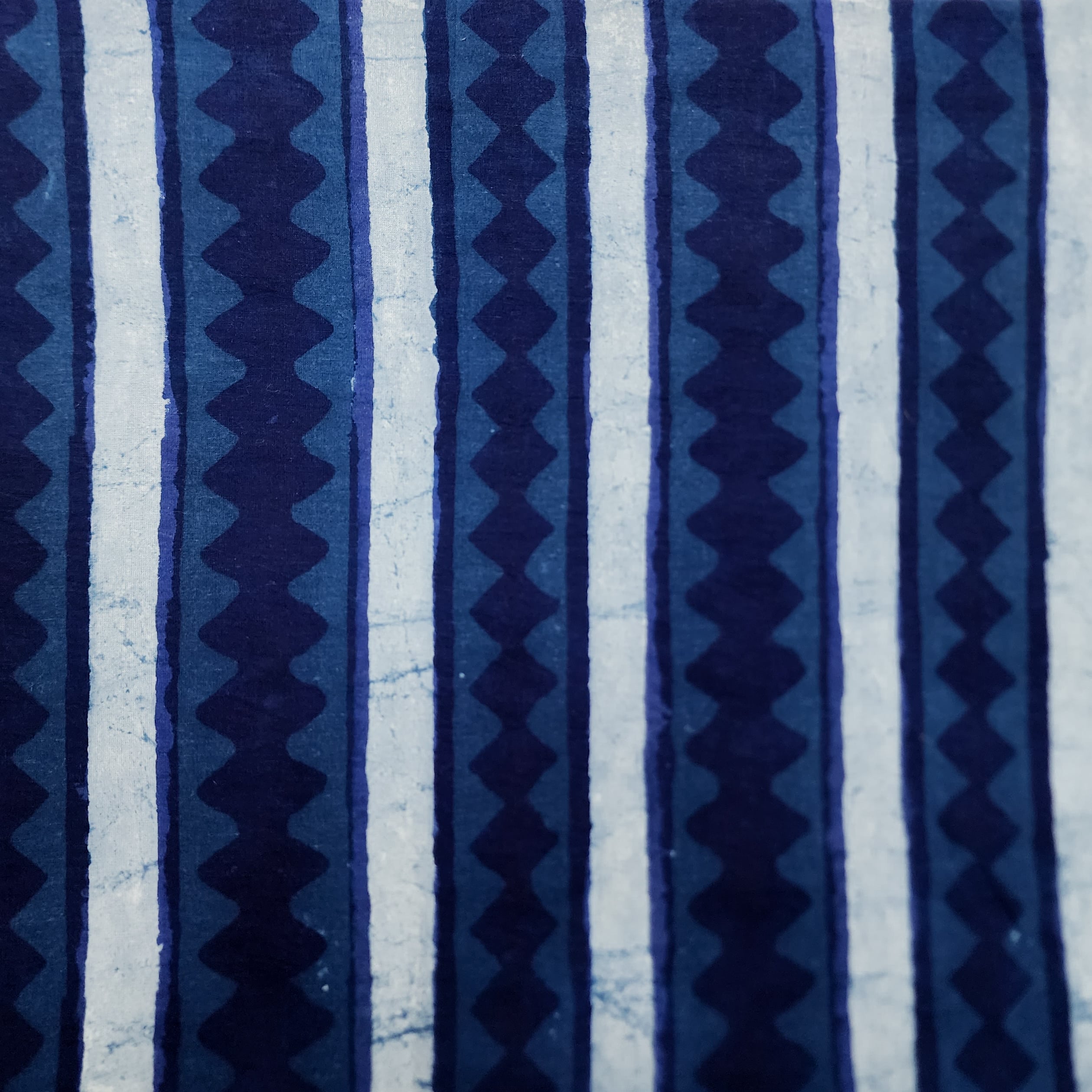 Pure Cotton Indigo Border Hand Block Print Fabric – Sanskruti