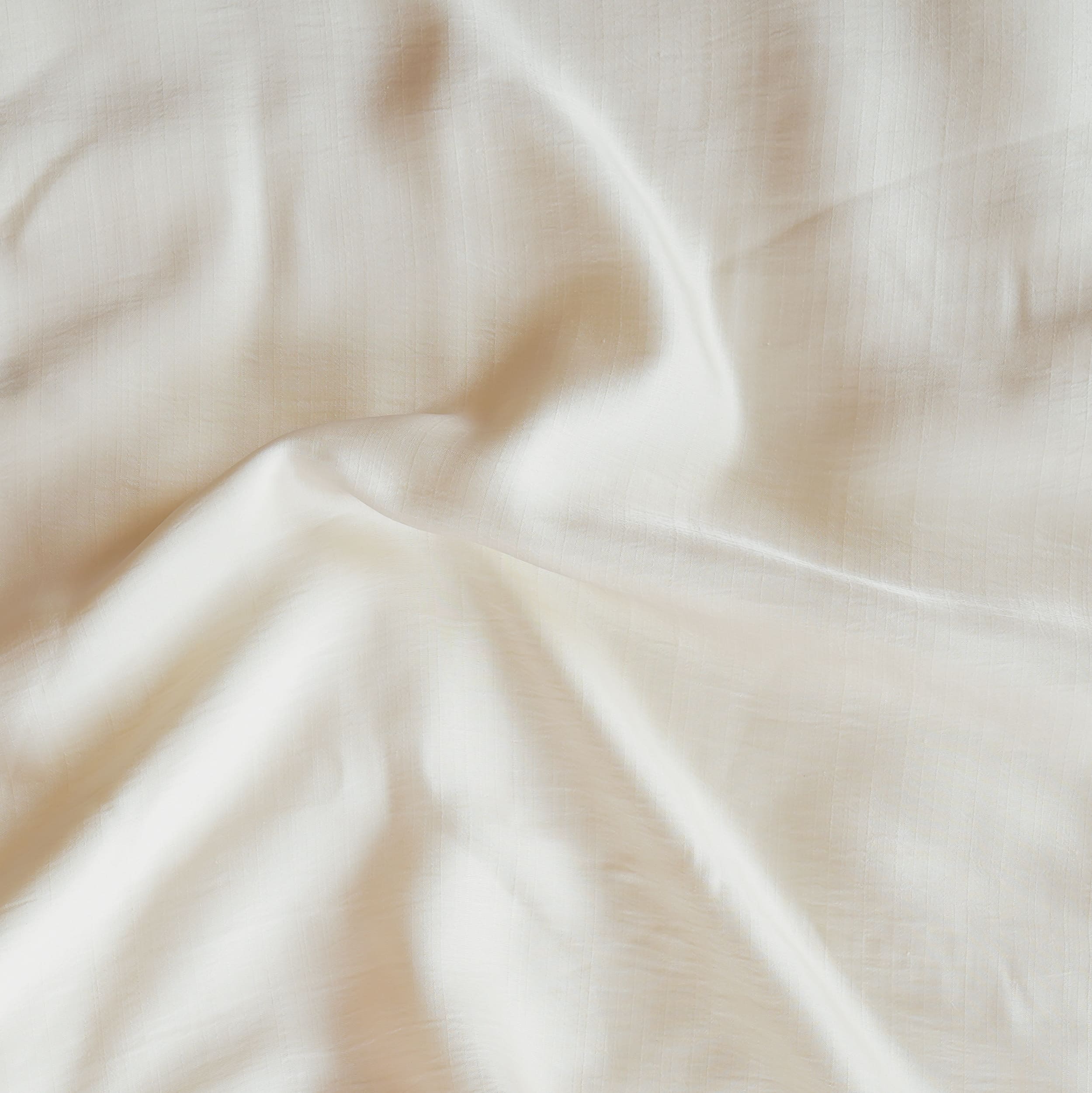 Super Flowy Nysa - Pearl White Fabric – Sanskruti
