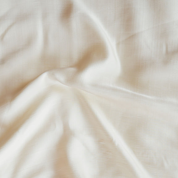 Super Flowy Nysa - Pearl White Fabric – Sanskruti