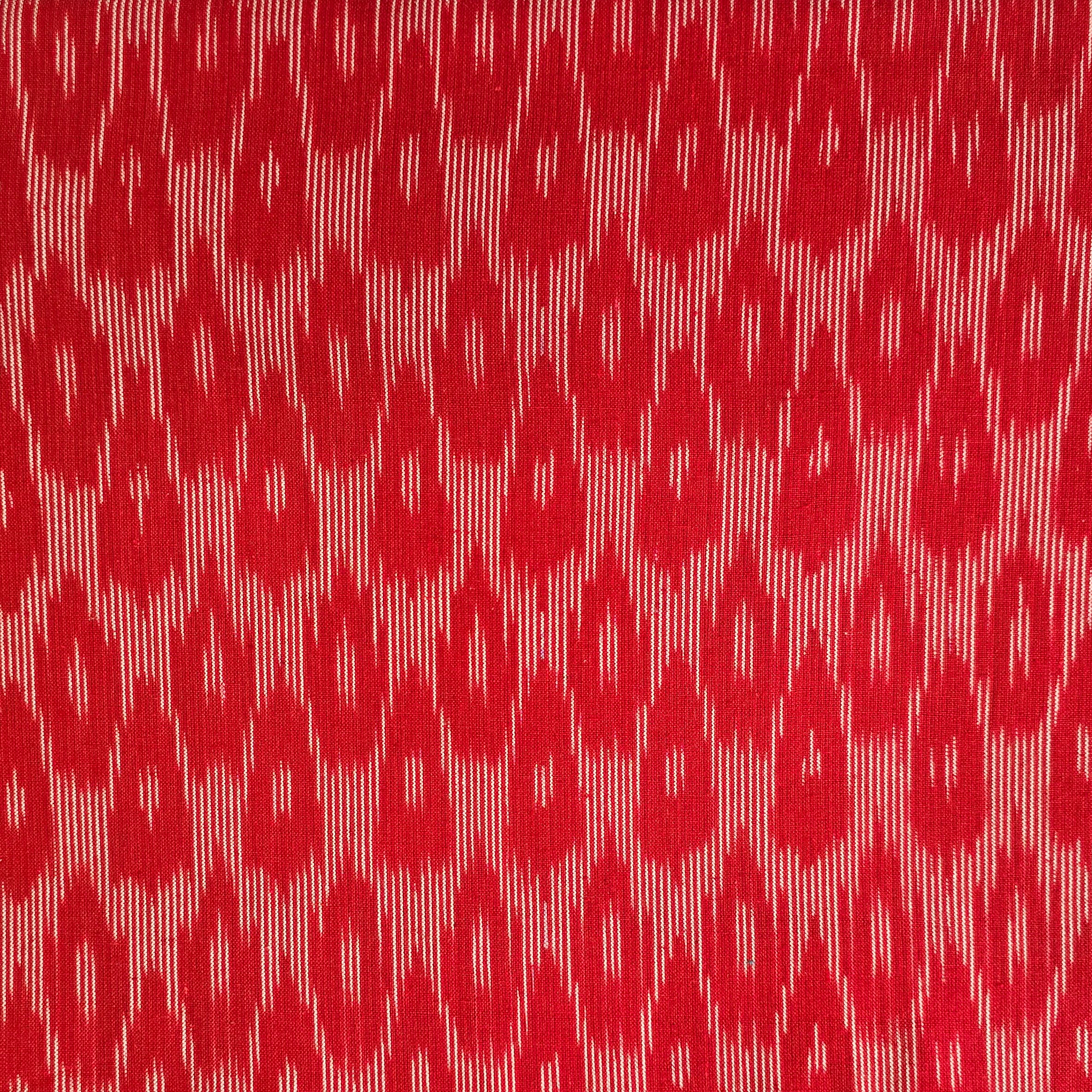 Pure Cotton Red With White Honey Comb Weaves Woven Fabric – Sanskruti