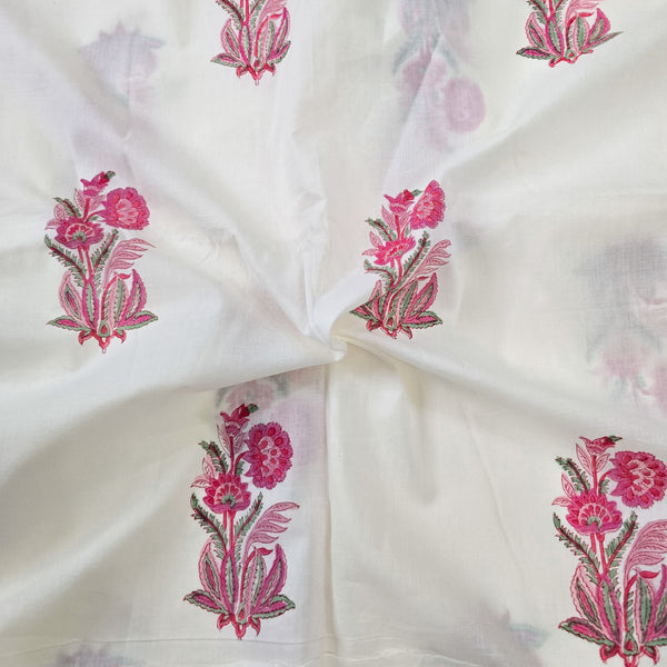 Jaipuri, Mughal , Jaal, Rapid Hand Block Print Cotton Fabrics Online ...