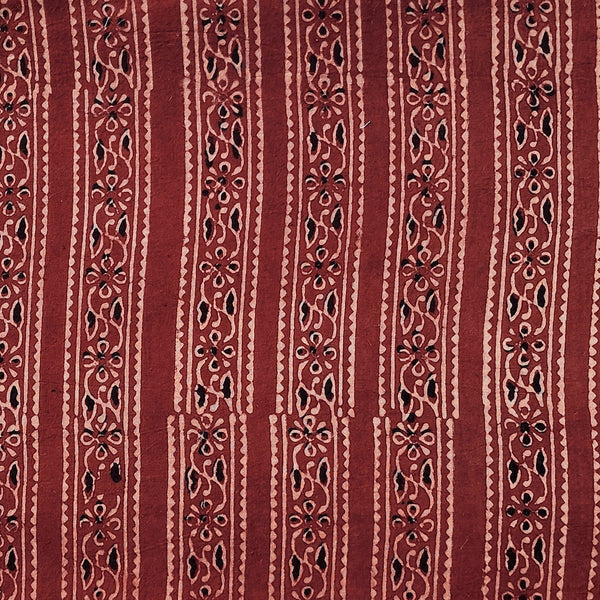 Ajrak Fabrics – Buy Online Ajrak Fabrics, Ajrak Cotton Hand Block Print Fabrics – Sanskruti