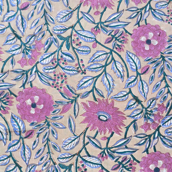 Jaipuri, Mughal , Jaal, Rapid Hand Block Print Cotton Fabrics Online ...