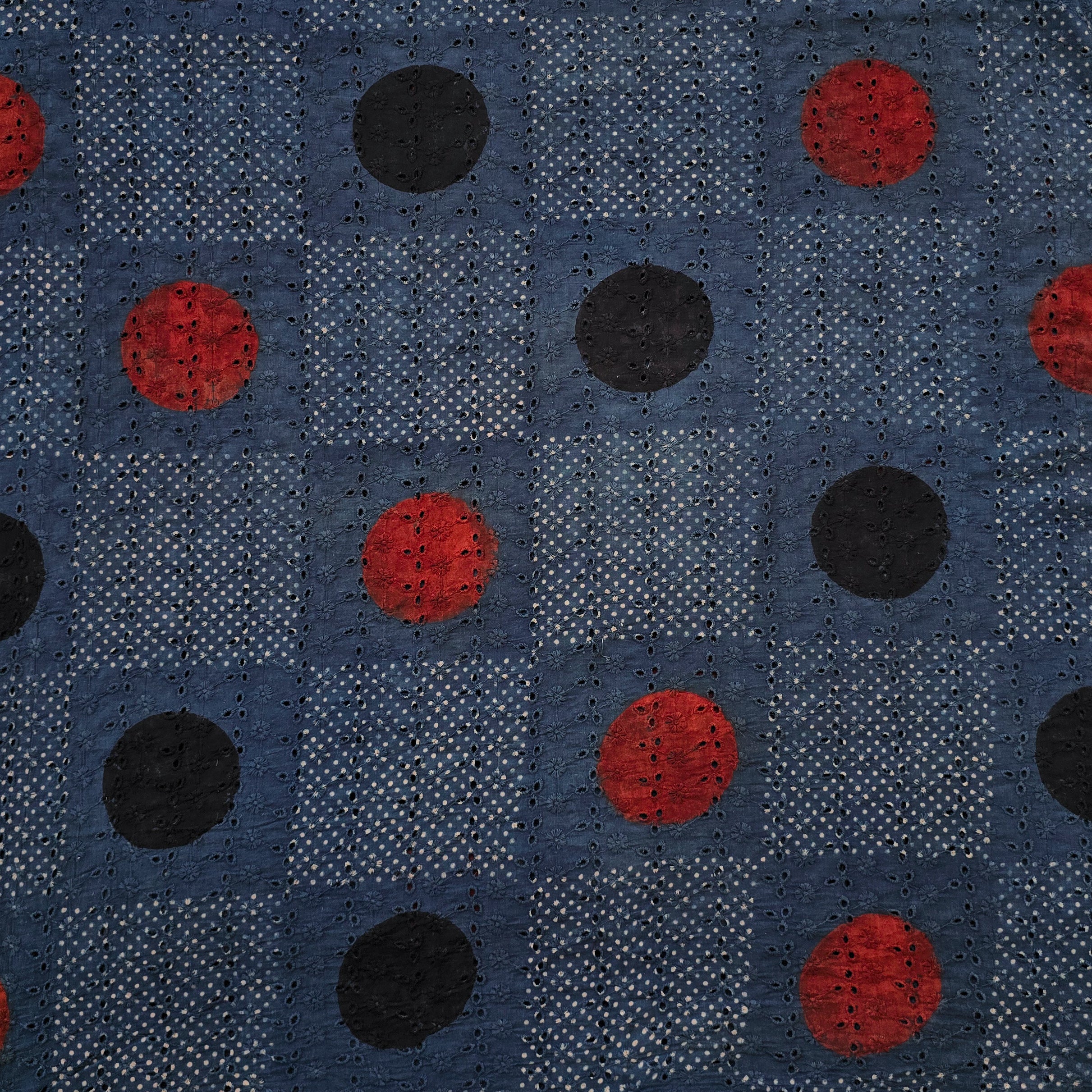 (PRE-CUT 2 METER) Pure Cotton Hakoba Ajrak Blue With Different Block A – Sanskruti