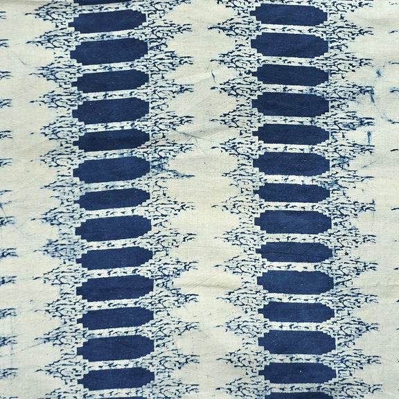 Pure Cotton Indigo Border Design Hand Block Print Fabric – Sanskruti