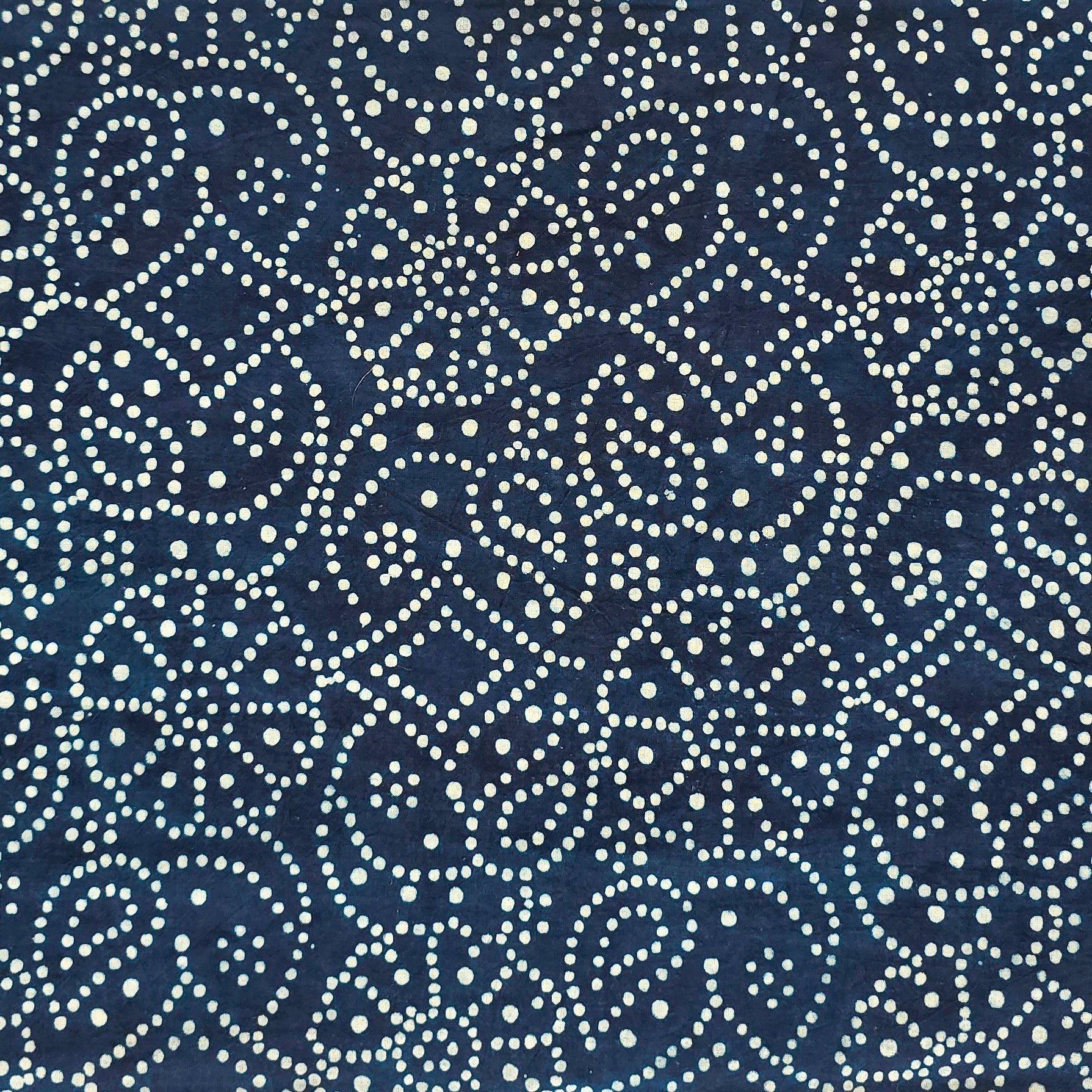 Pure Cotton Indigo Dots Design Hand Block Print Fabric – Sanskruti