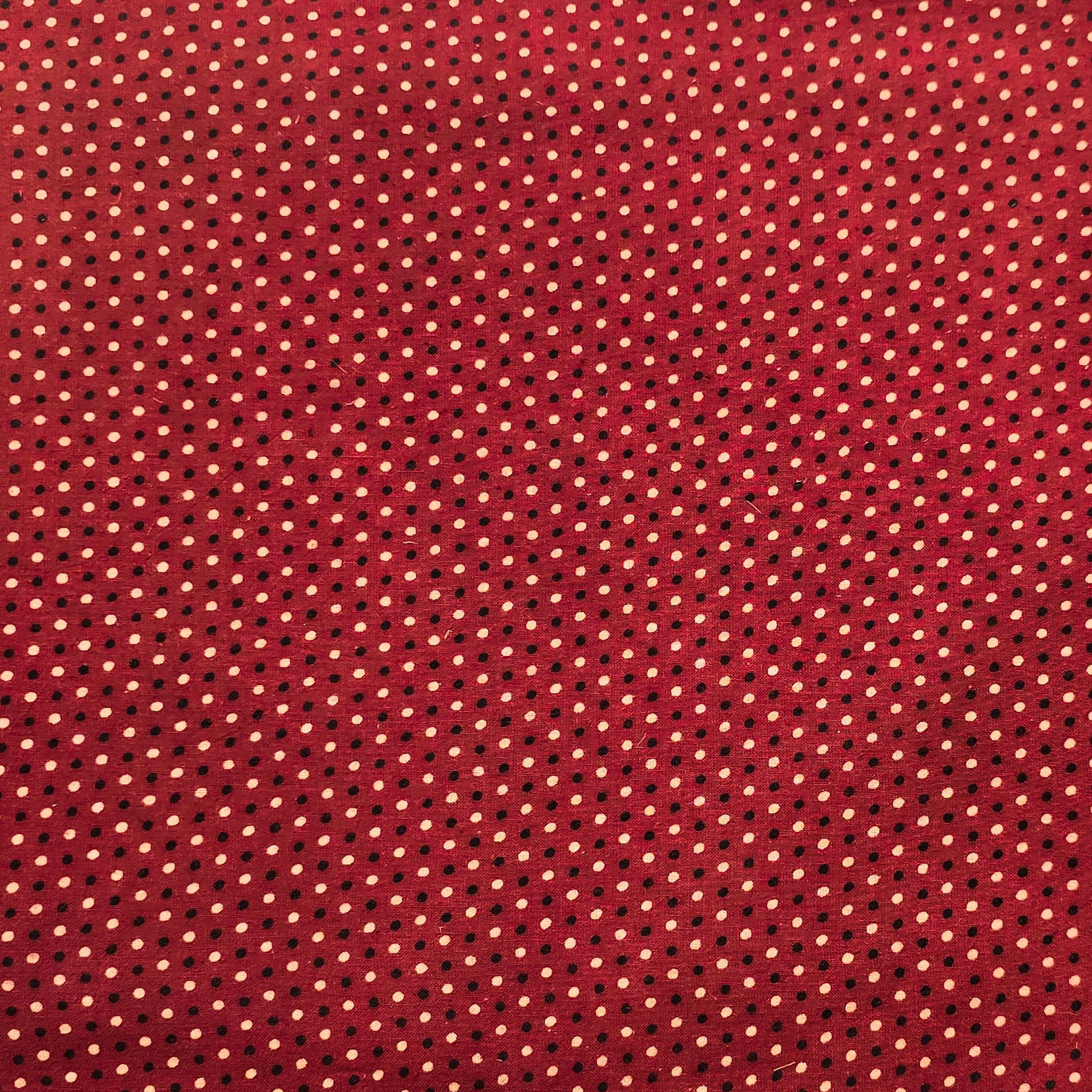 Pure Cotton Ajrak Vegetable Dyed Maroon With Dotes Hand Block Print Fa ...
