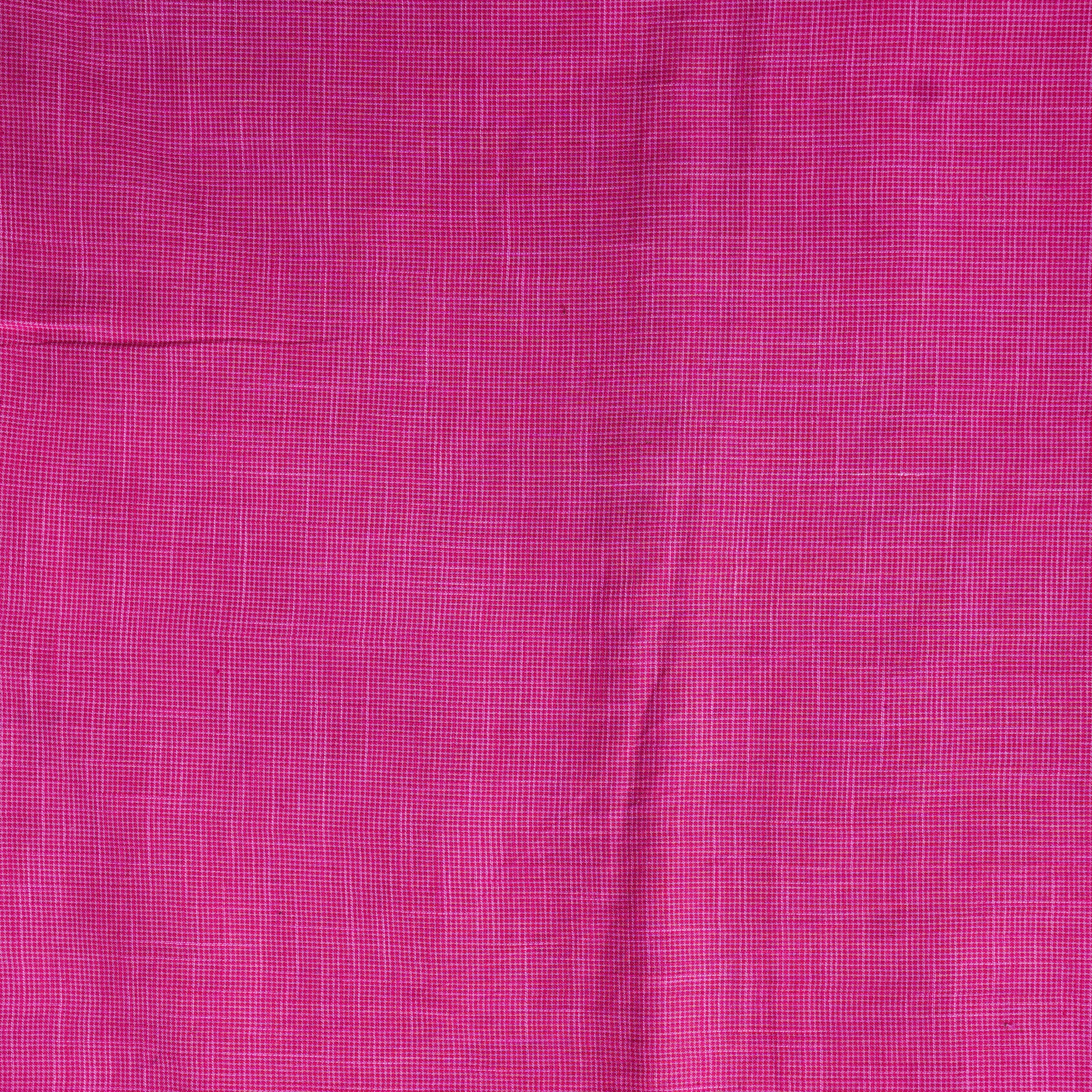 Pure Cotton Mini Pink Small Checks Fabric – Sanskruti