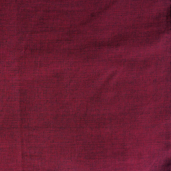 Pure Handloom Cotton Textured Maroon Fabric – Sanskruti