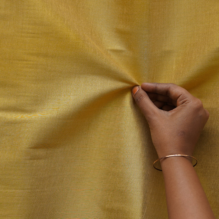 Brocade Golden Plain Fabric – Sanskruti