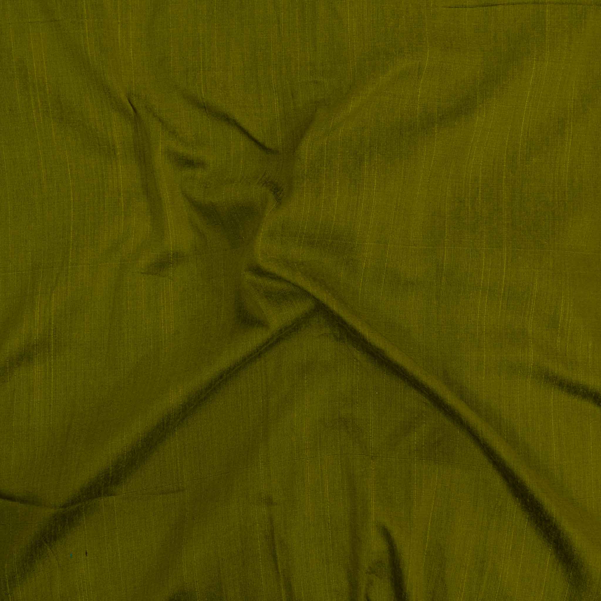 Pre Cut (2.10 Meter) Cotton Silk - Henna Green – Sanskruti