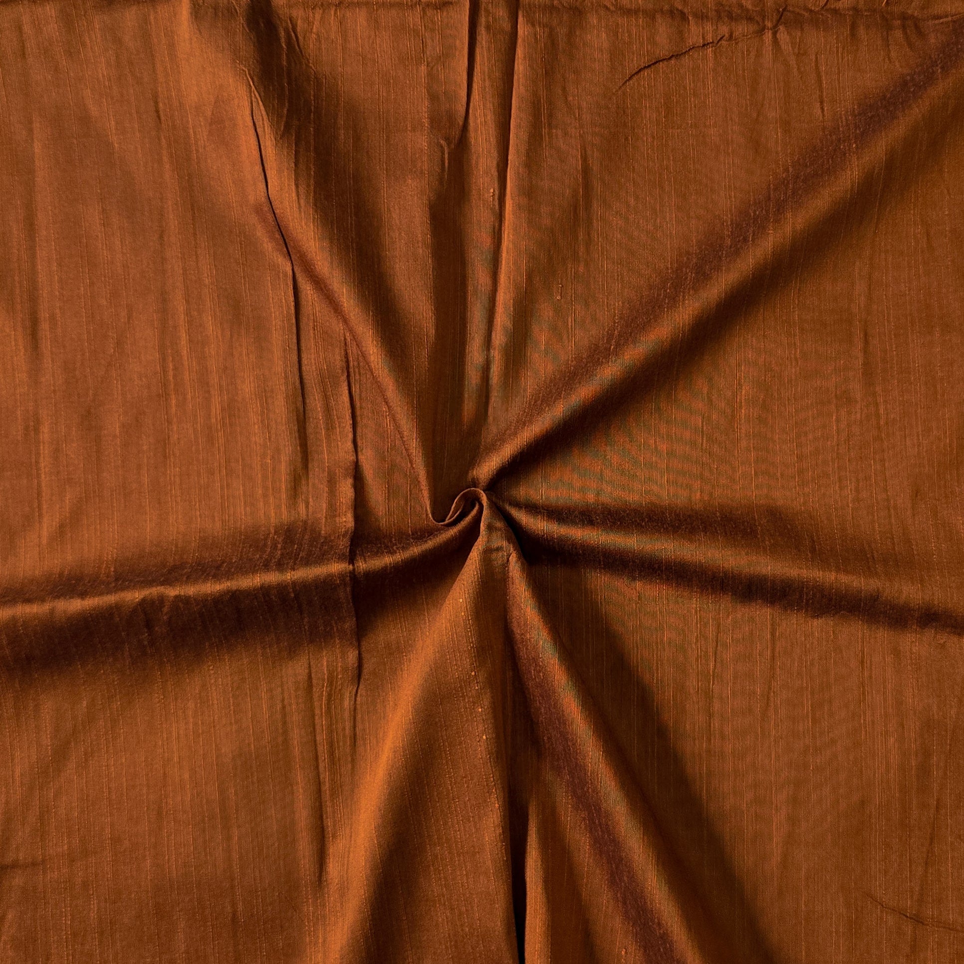 Cotton Silk -Rust Orange Fabric – Sanskruti