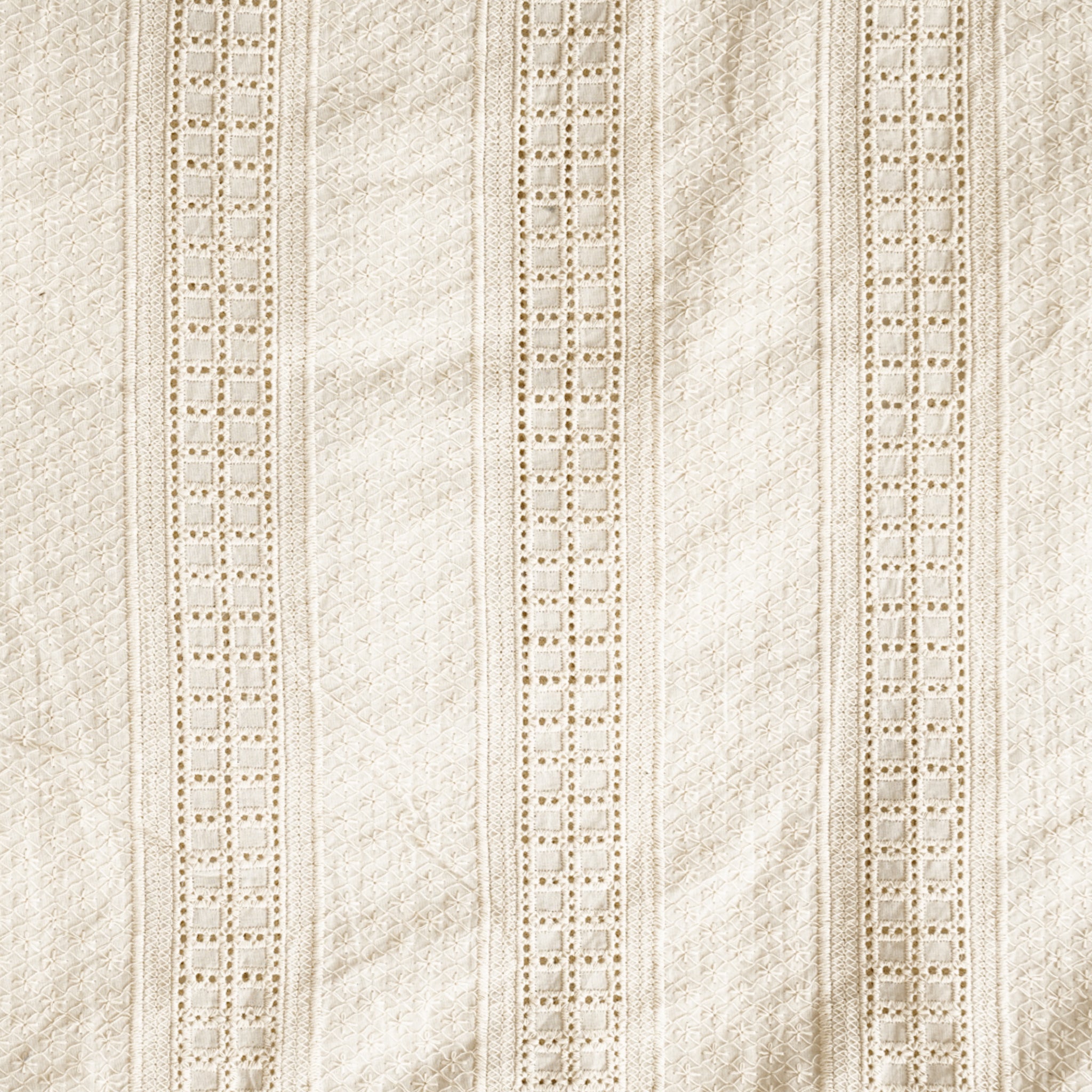 Pure Cotton Hakoba Off White Border Stripes Fabric – Sanskruti