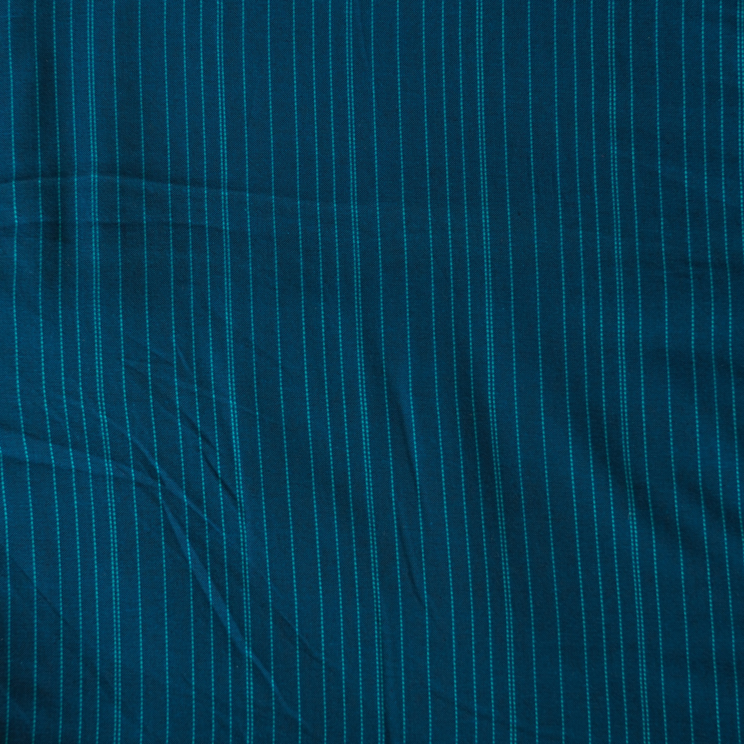 Pre-Cut 1.80 MeterPure Cotton Handloom Navy Blue With Doted Stripes Wo ...