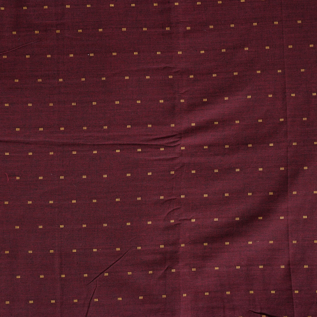 Pure Cotton Handloom Maroon With Yellow Big Border With Butti Design W ...