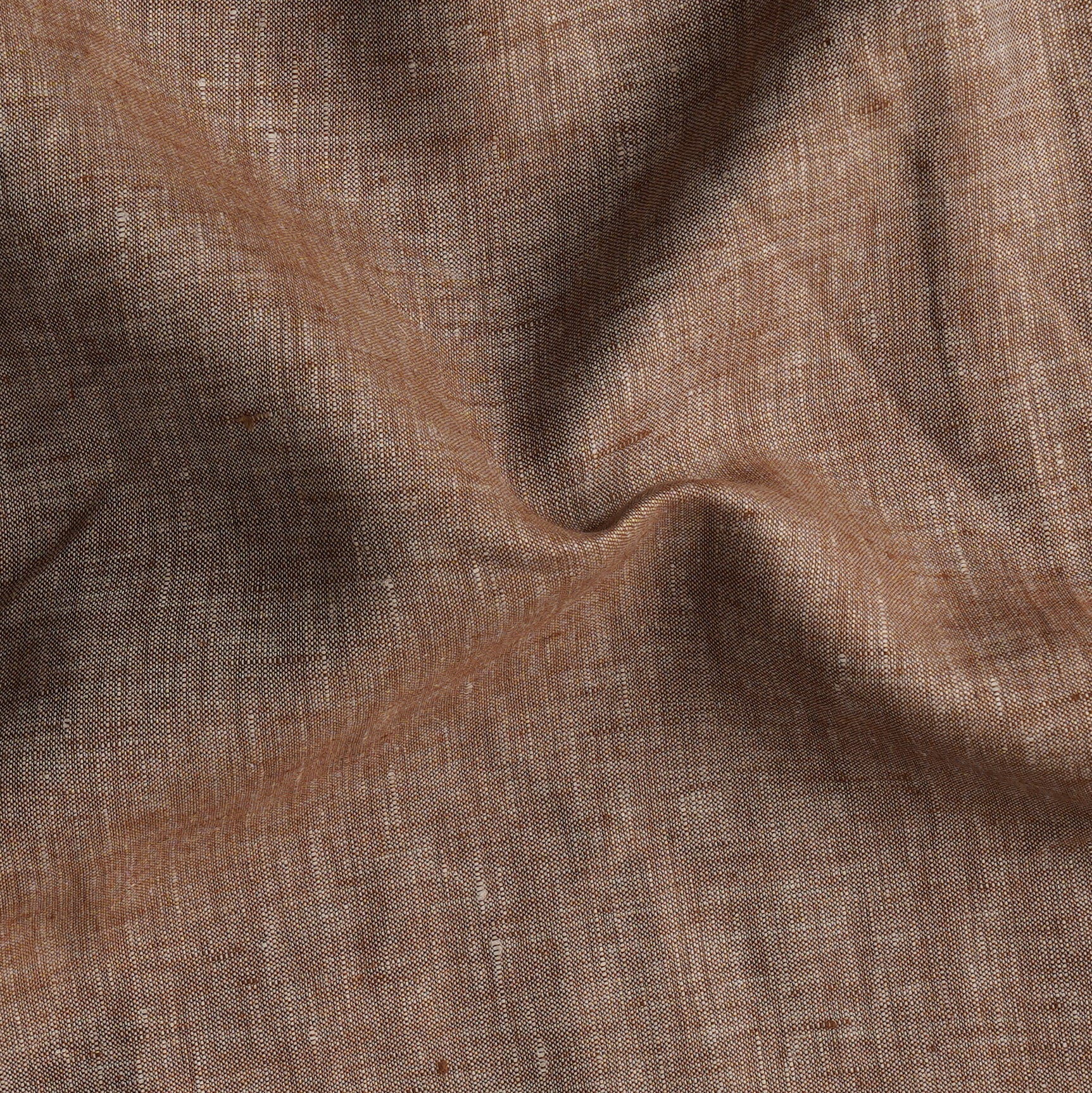 (Width 60 Inches) 100% Pure Premium Linen Pastel Brown Fabric – Sanskruti