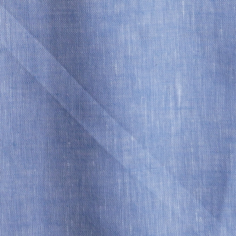 (Width 60 Inches) 100% Pure Premium Linen Powder Blue Fabric – Sanskruti