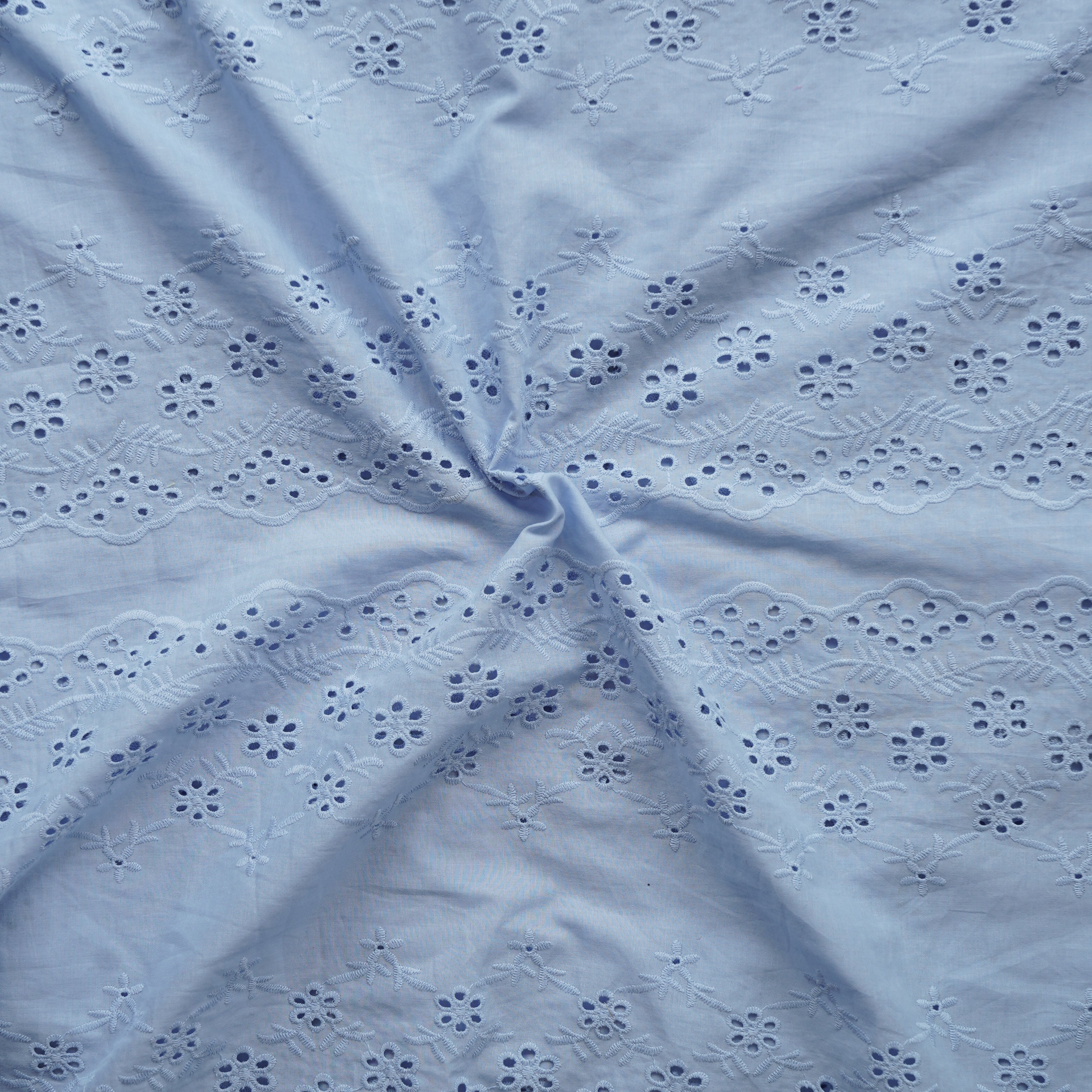 (PTR-CUT 2.25 METER) (Width 60 Inches) Pure Cotton Hakoba Powder Blue ...