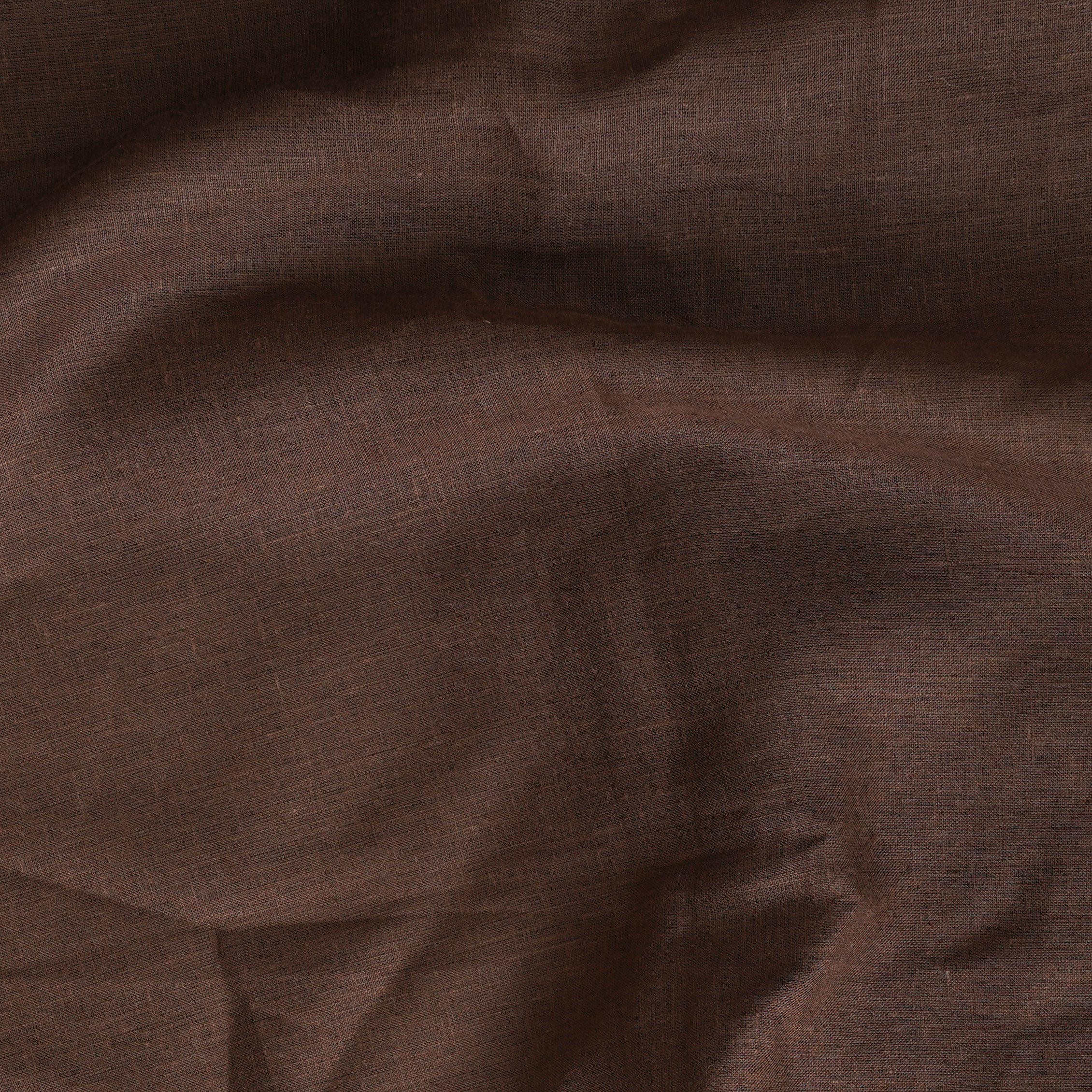 (Width 60 Inches) 100% Pure Premium Linen Brown Fabric – Sanskruti