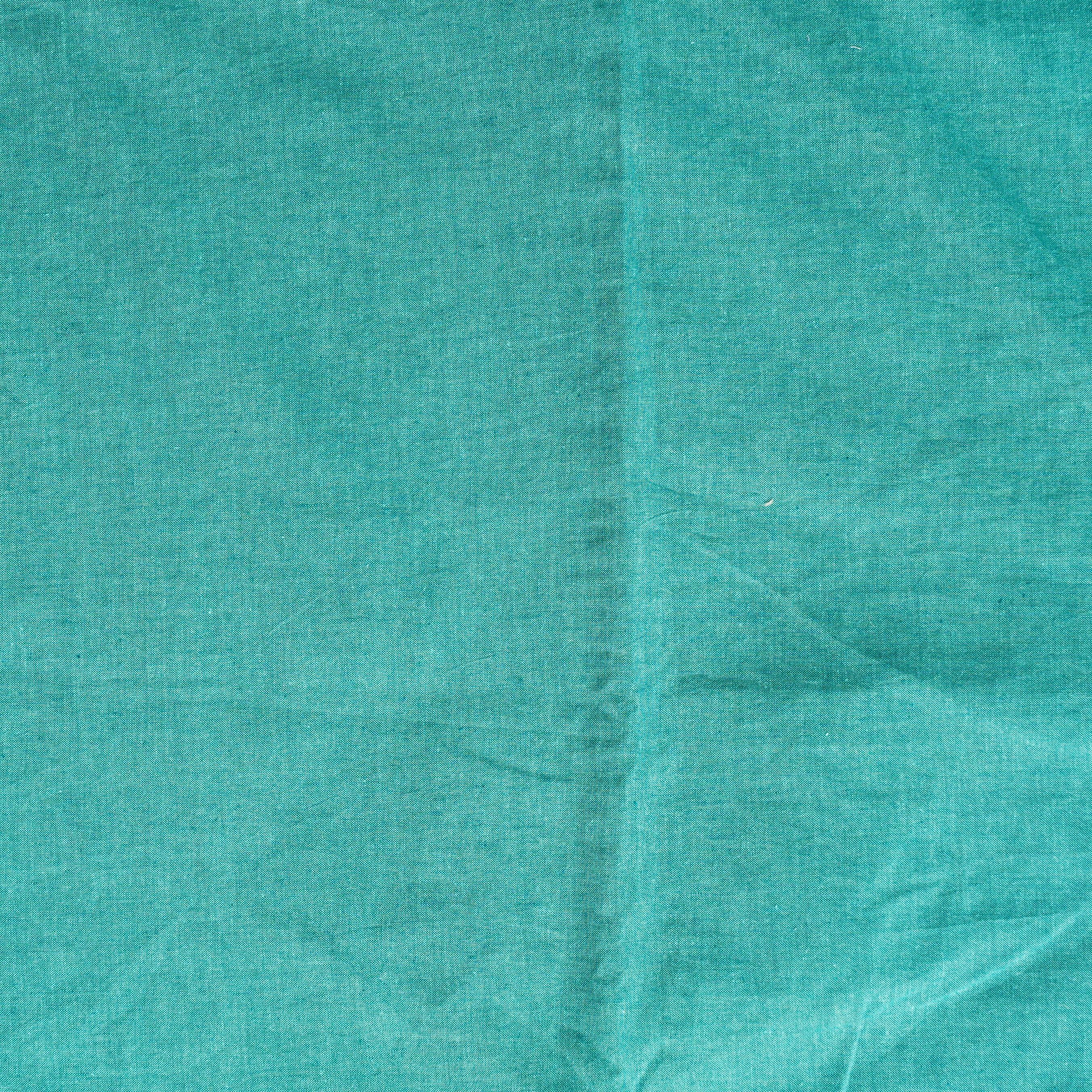 (PRE-CUT 2.45 METER) Pure South Cotton Teal Green Fabric – Sanskruti