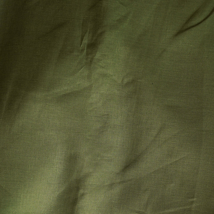 (Width 60 Inches) 100% Pure Premium Linen Army Green Fabric – Sanskruti