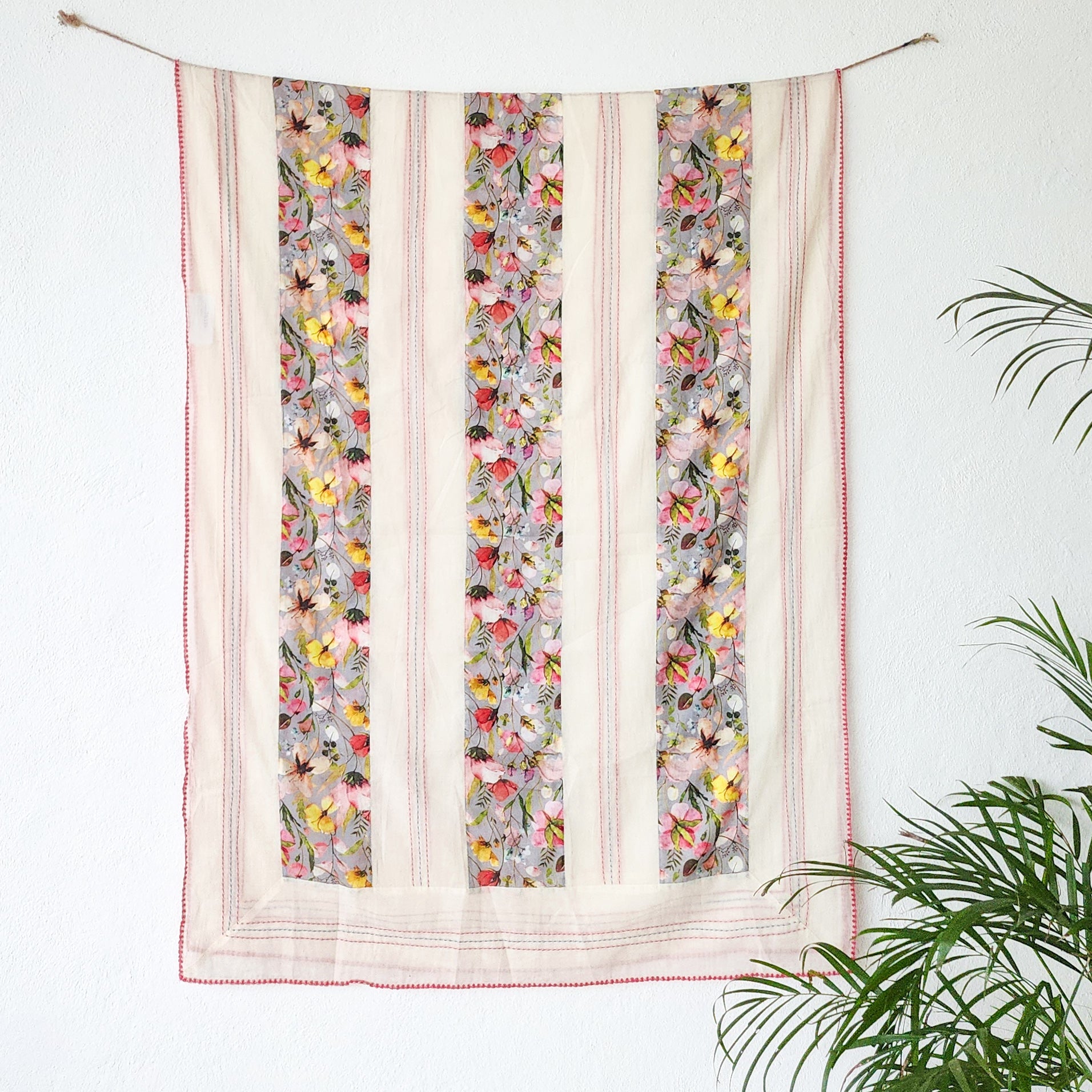 KAREENA- Pure Cotton Off White With Light Grey Digital Print Dupatta ...