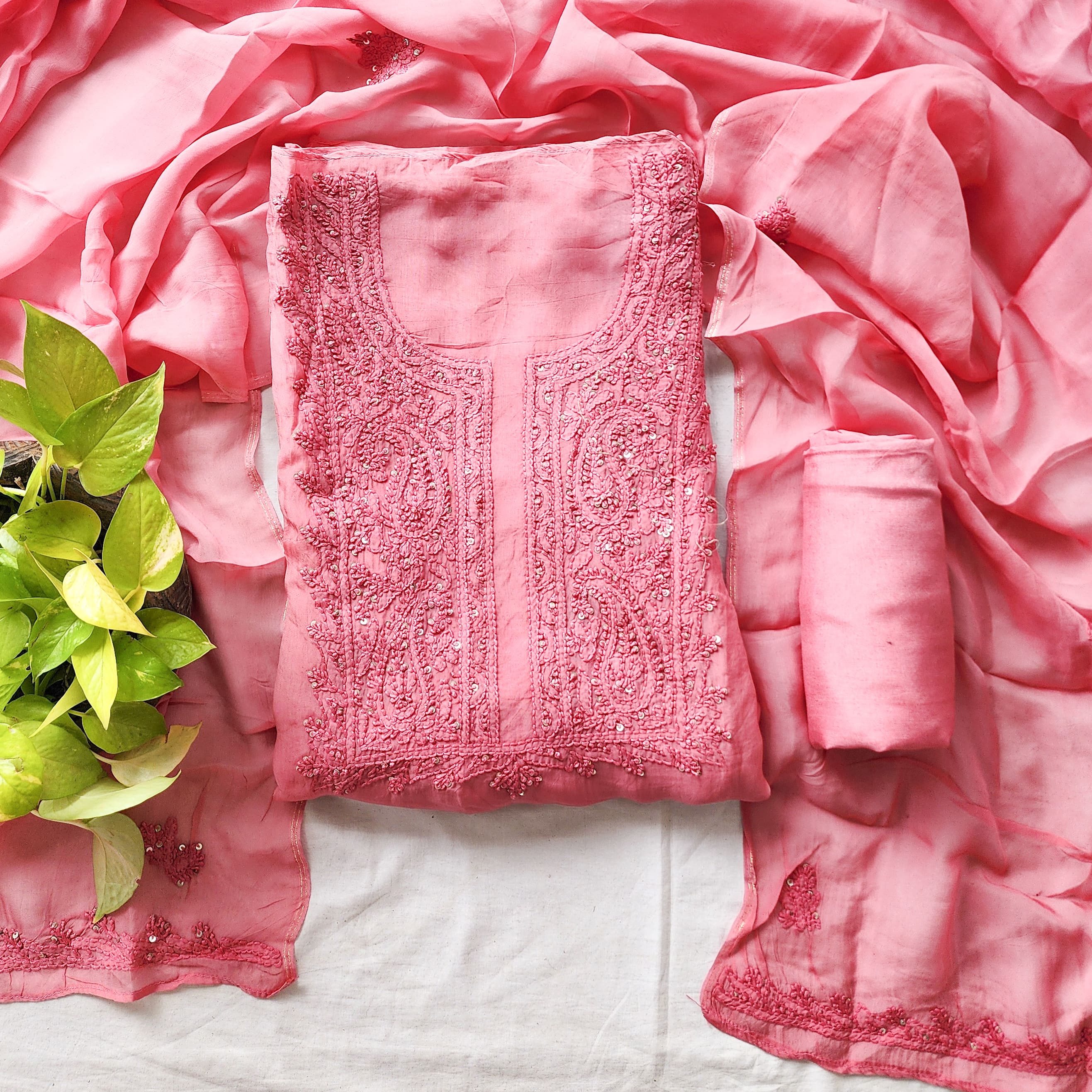 LUCKNOW MALIKA - Organza Lucknow Set – Sanskruti