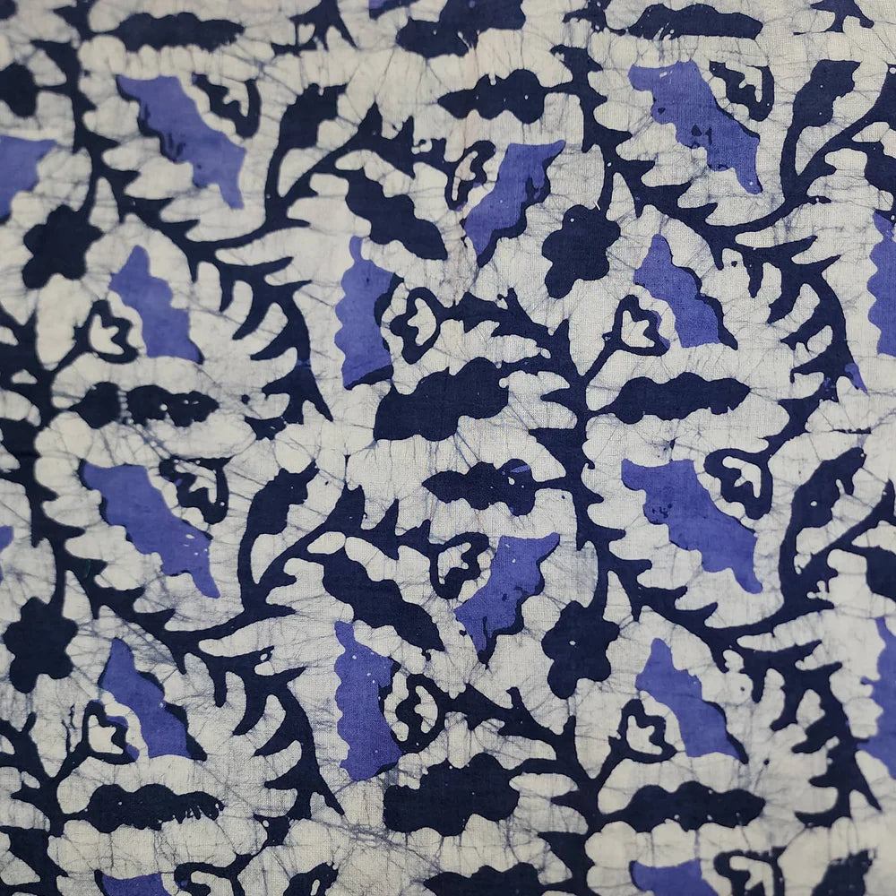 ( PRE-CUT 0.90 METER ) Pure Cotton Moum Batik Purple With Light Purple ...