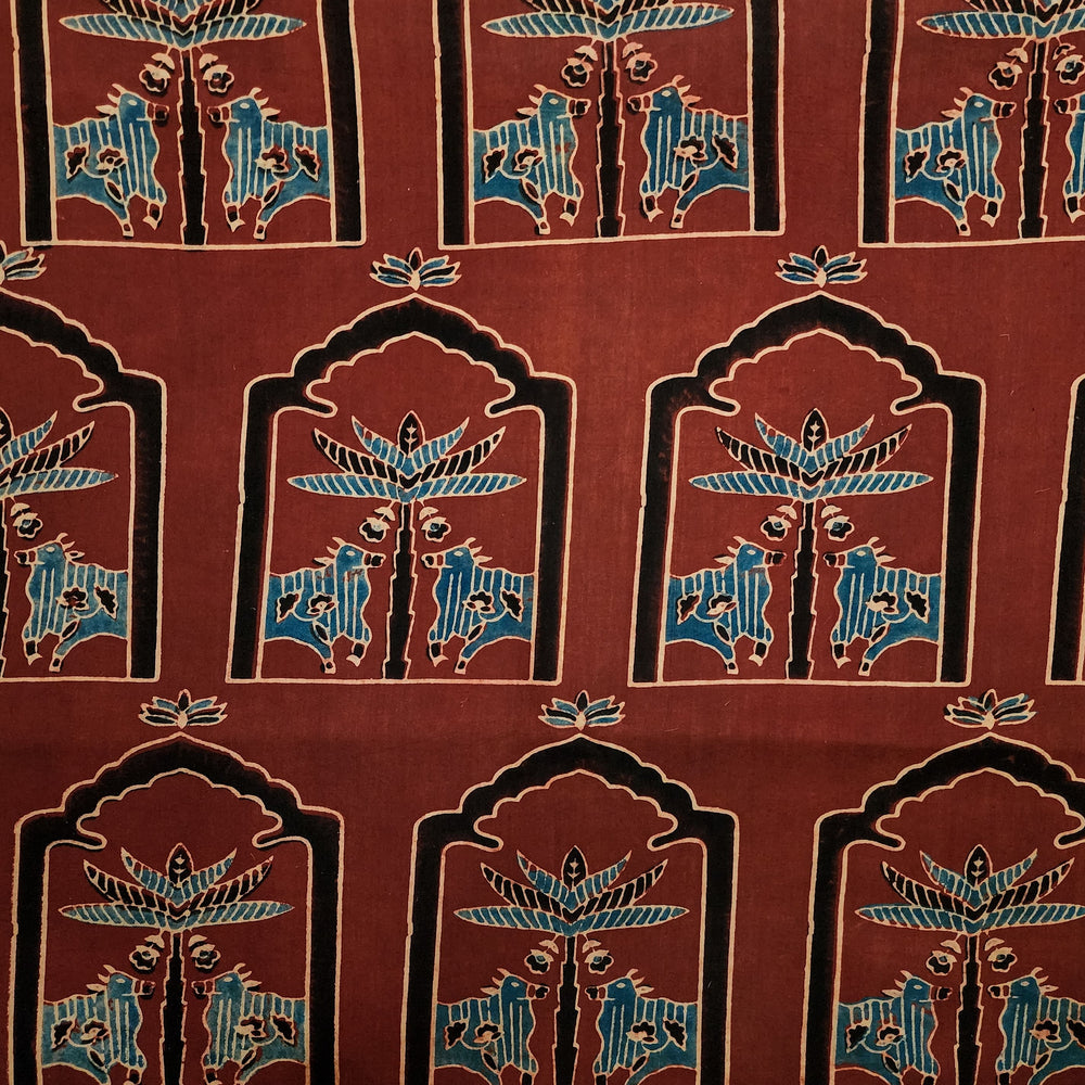 Ajrak Fabrics – Buy Online Ajrak Fabrics, Ajrak Cotton Hand Block Print ...