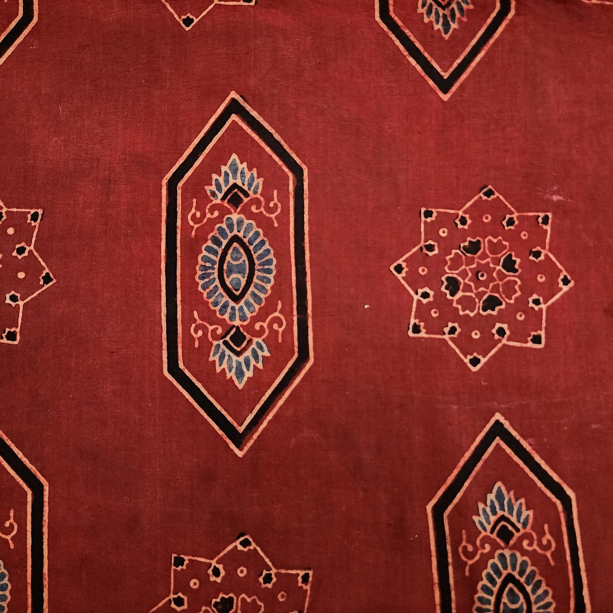 Ajrak Fabrics – Buy Online Ajrak Fabrics, Ajrak Cotton Hand Block Print Fabrics Page 4 - Sanskruti