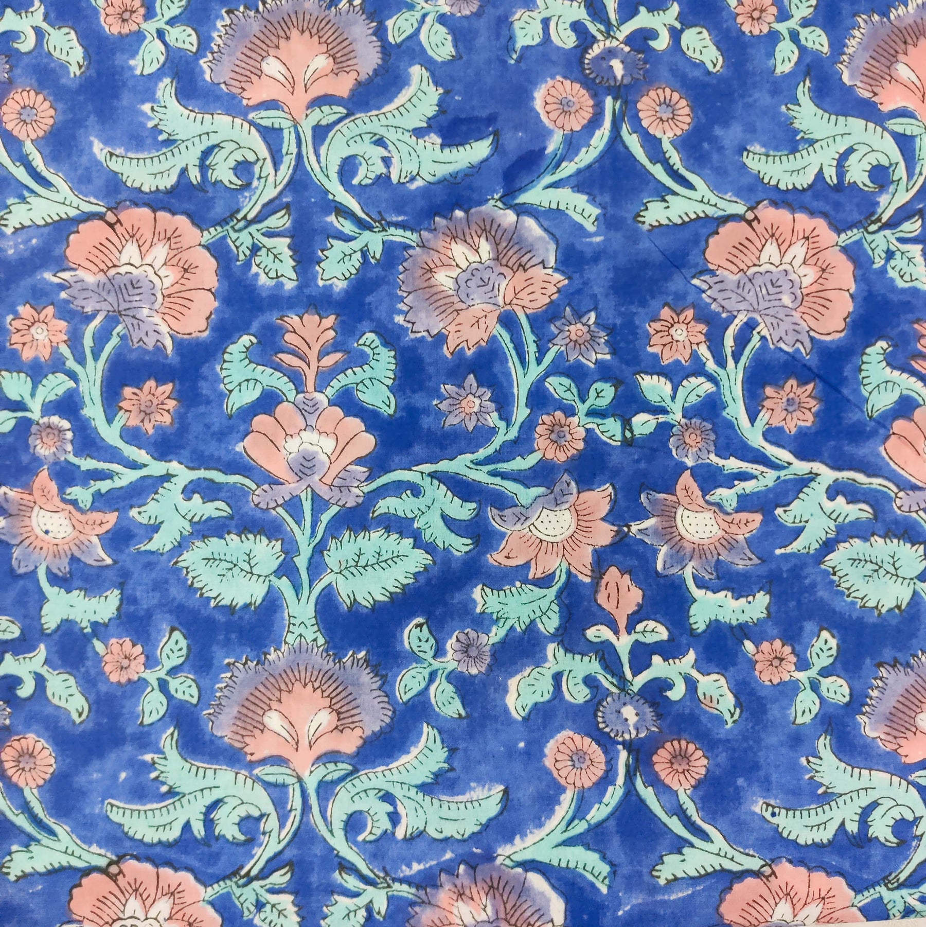 Jaipuri, Mughal , Jaal, Rapid Hand Block Print Cotton Fabrics Online ...