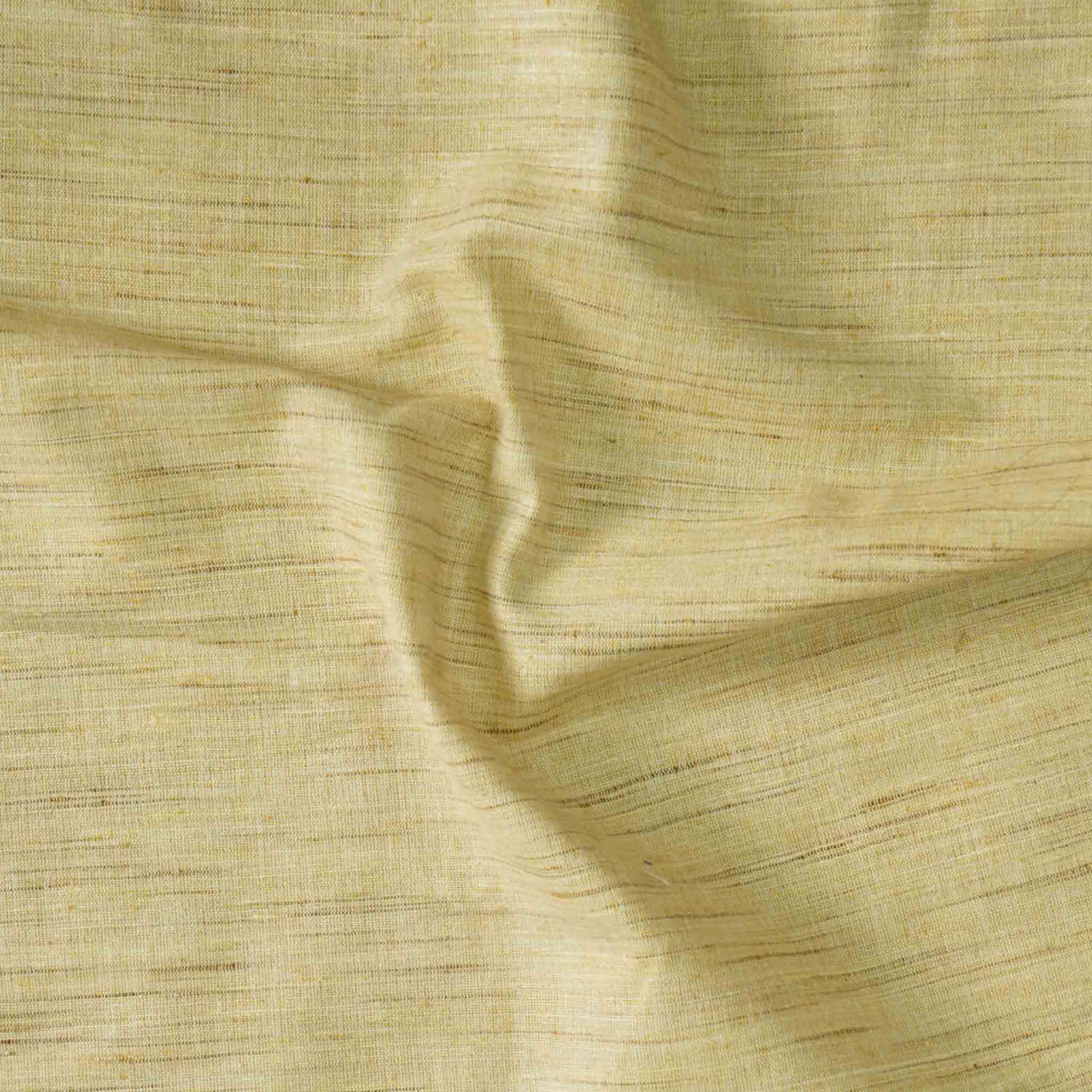 Pure Cotton Cream Plain Hand Woven Fabric – Sanskruti