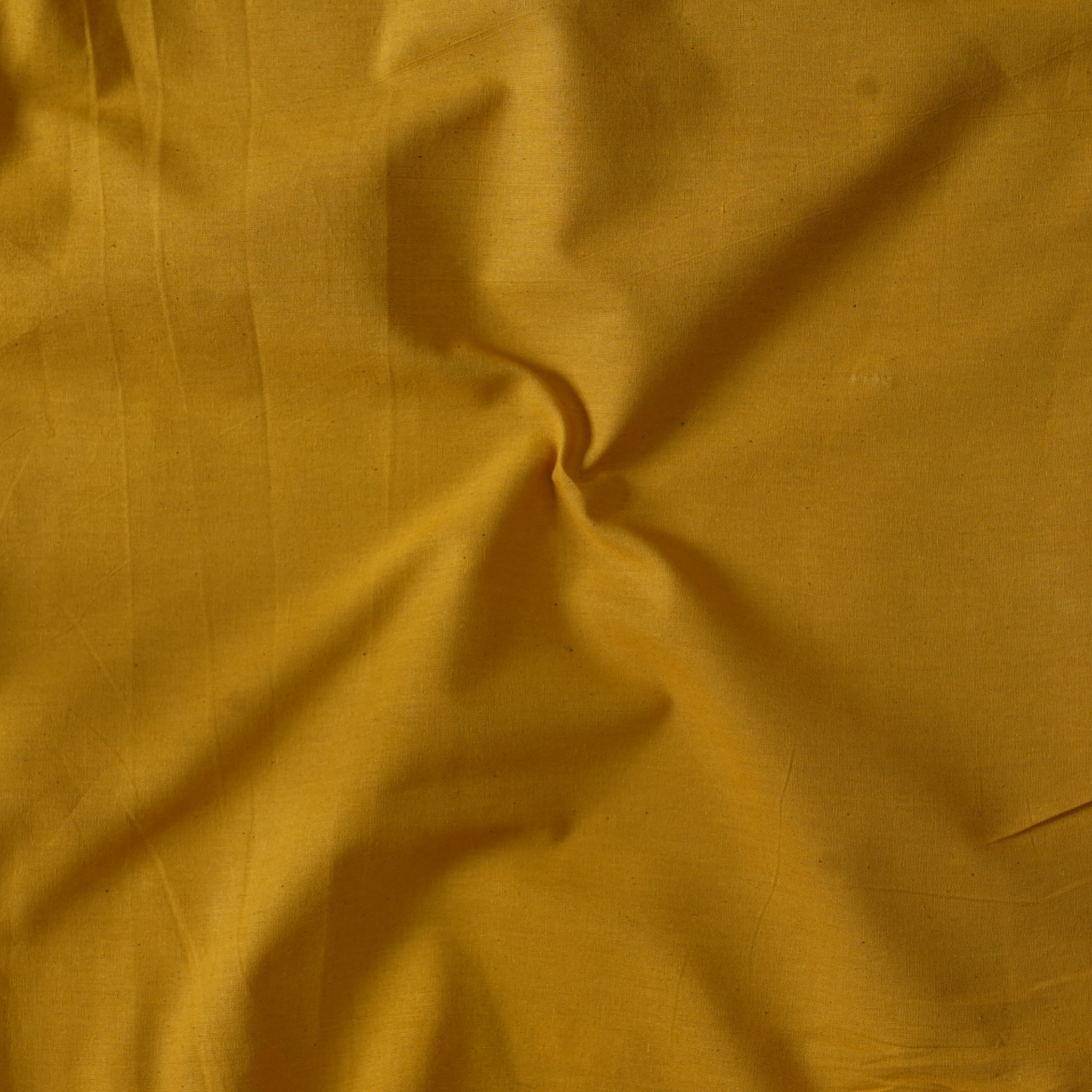 Pure Cotton Gamthi Plain Mustard Fabric – Sanskruti