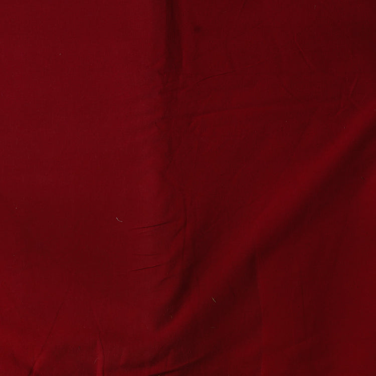 Pure Cotton Gamthi Red Plain Fabric – Sanskruti