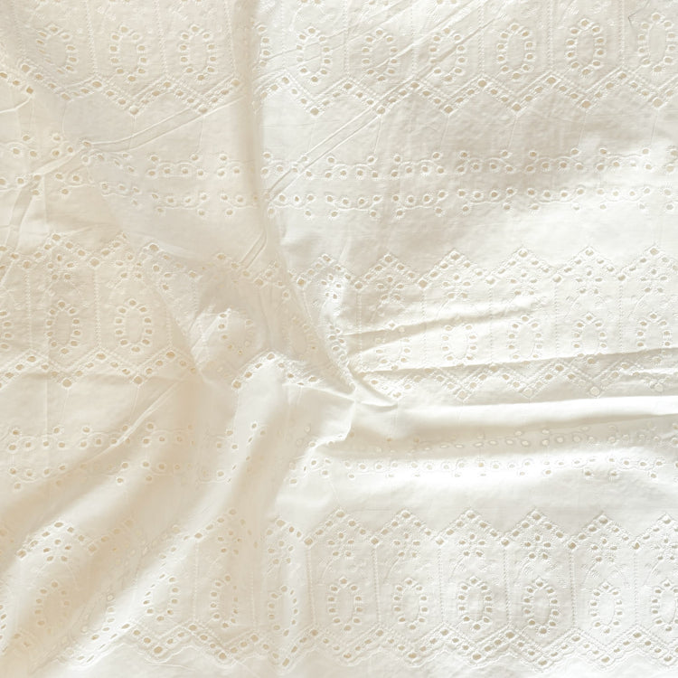 Pure Cotton Hakoba Off White Border Design All Over Fabric – Sanskruti