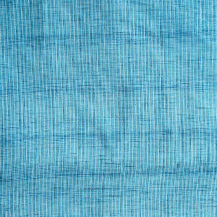 Pure Cotton Handloom Light Blue Textured Fabric – Sanskruti