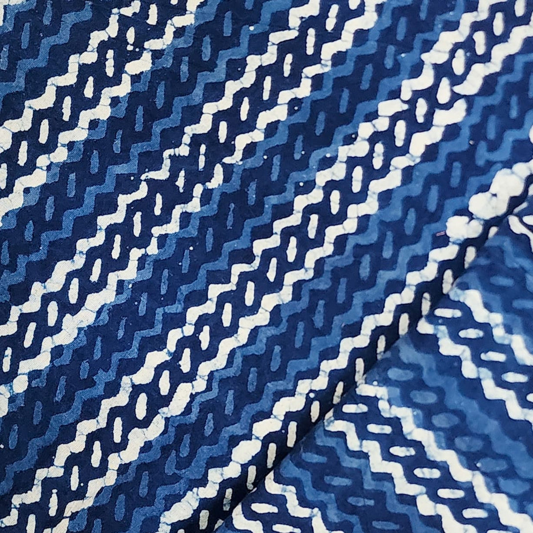 Pure Cotton Indigo Camel Motif Hand Block Print Fabric – Sanskruti