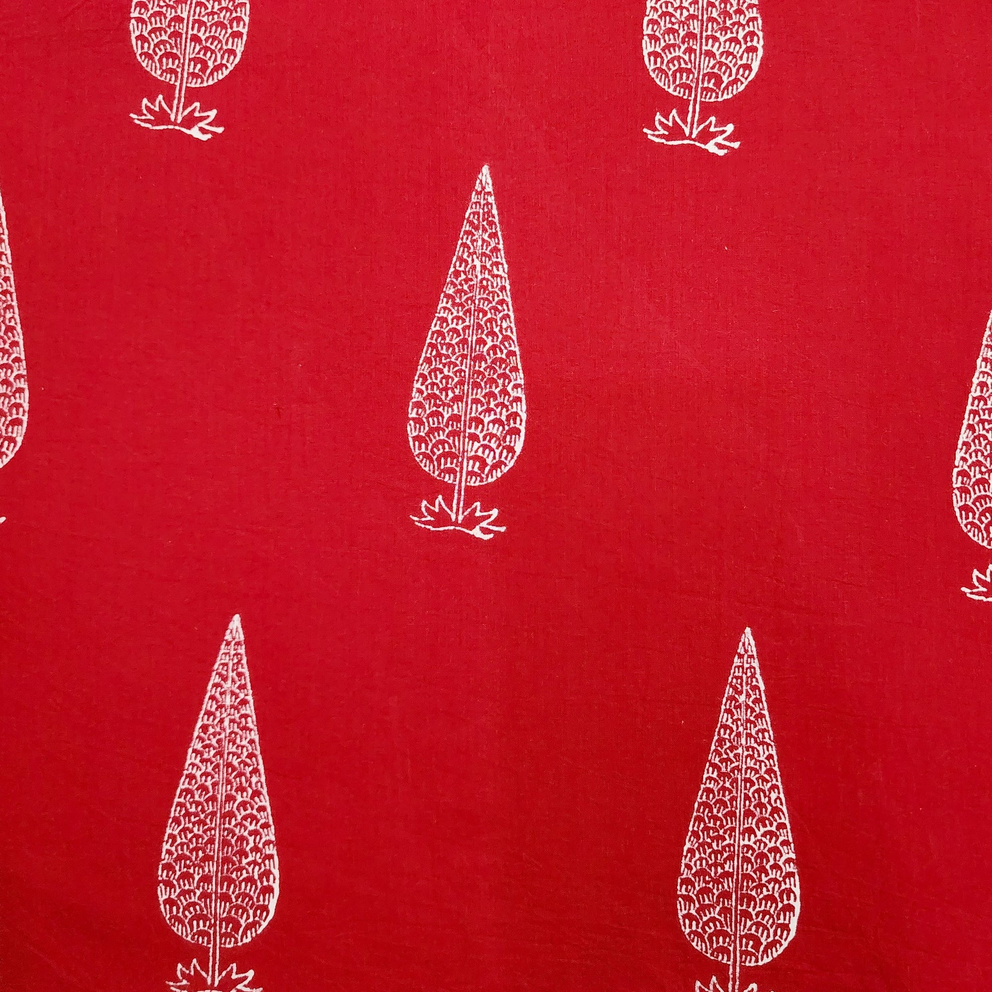 Pure Cotton Ajrak Ruat With Tribal Motifs Hand Block Print Fabric ...