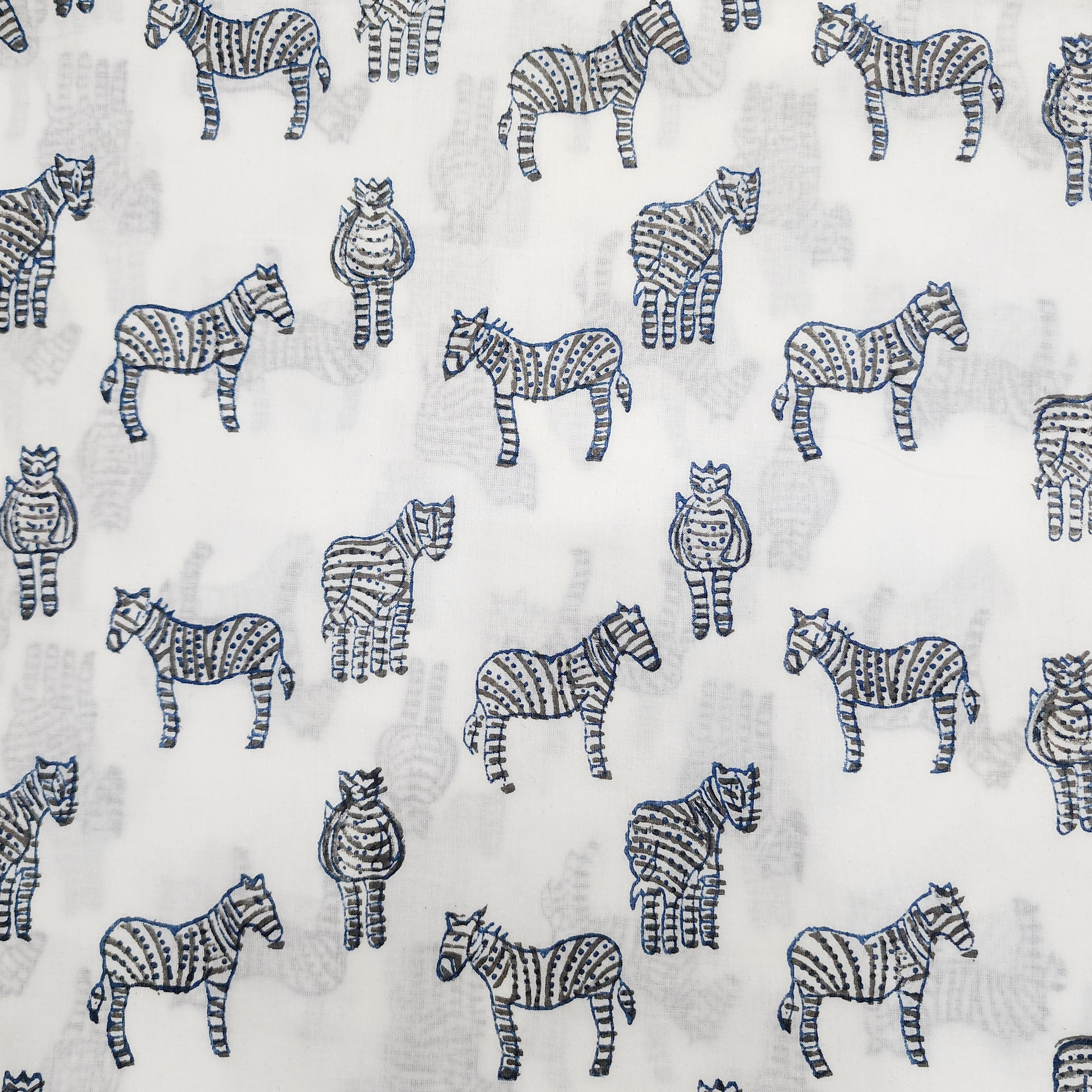 Pure Cotton Jaipuri Zebra Hand Block Print Fabric – Sanskruti