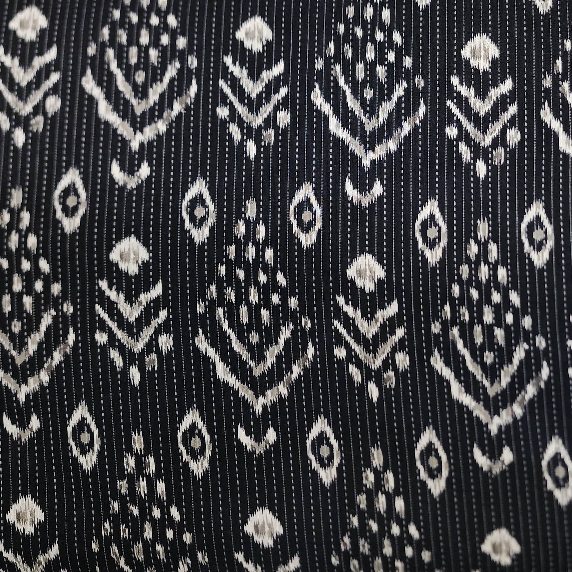 Pure Cotton Kaatha Dobi Black With White Intricate Design Fabric ...