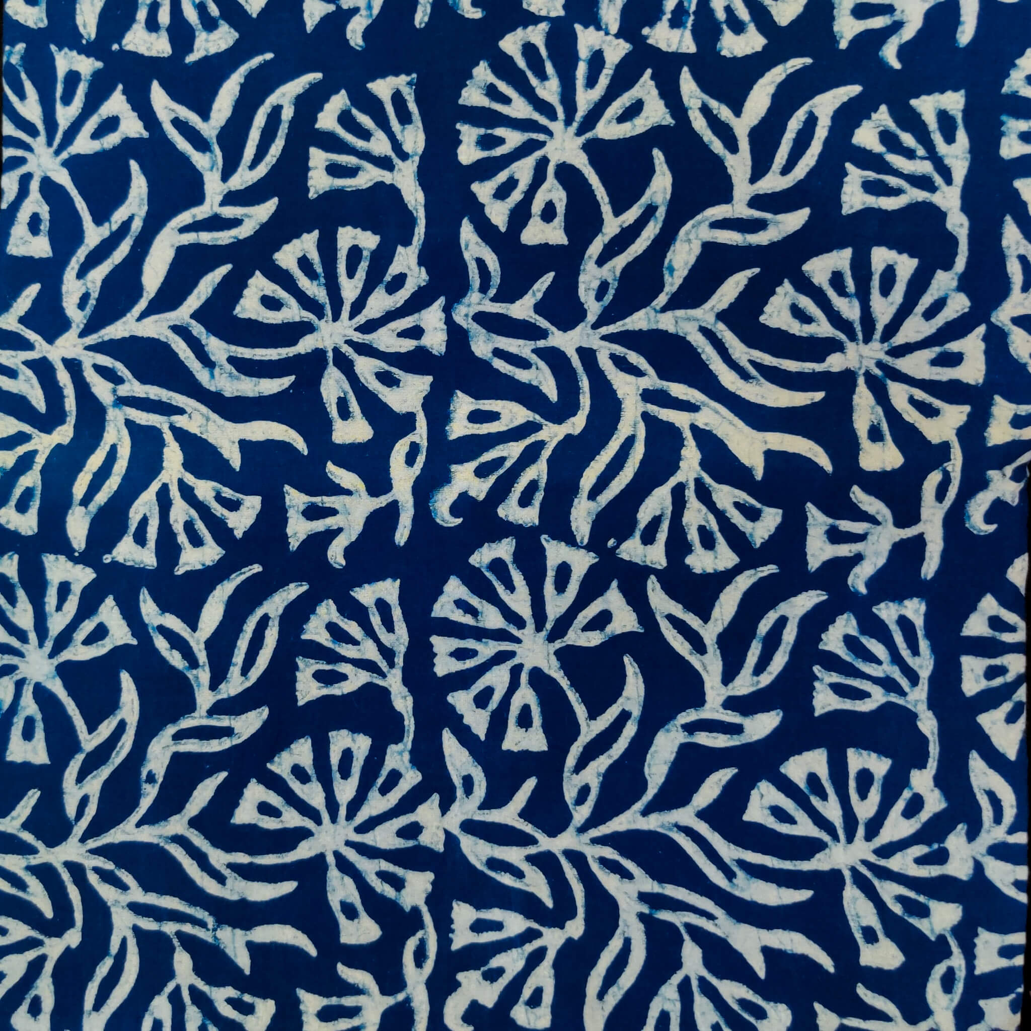 (PRE-CUT 0.95 METER) Pure Cotton Special Ankola Indigo With Jaal Hand ...