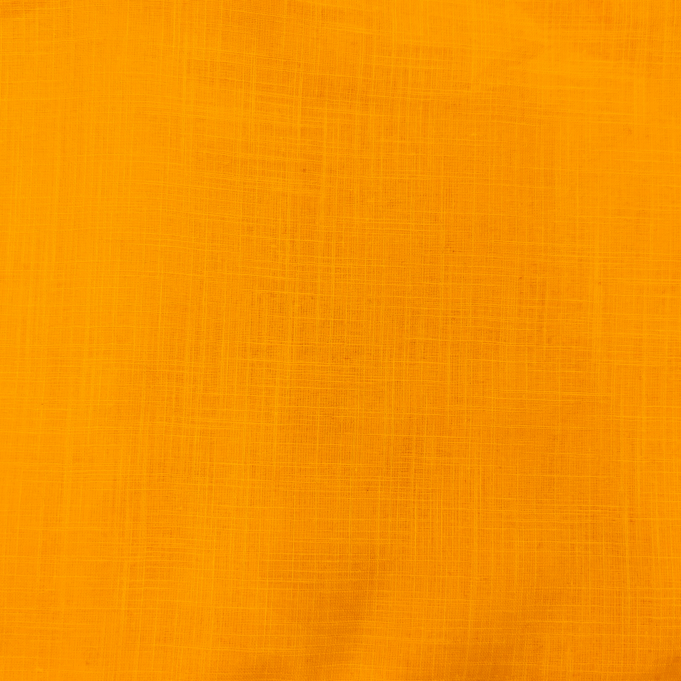 PRE-CUT 2 METER Pure Slub Cotton Bright Mango Yellow Handloom Fabric ...