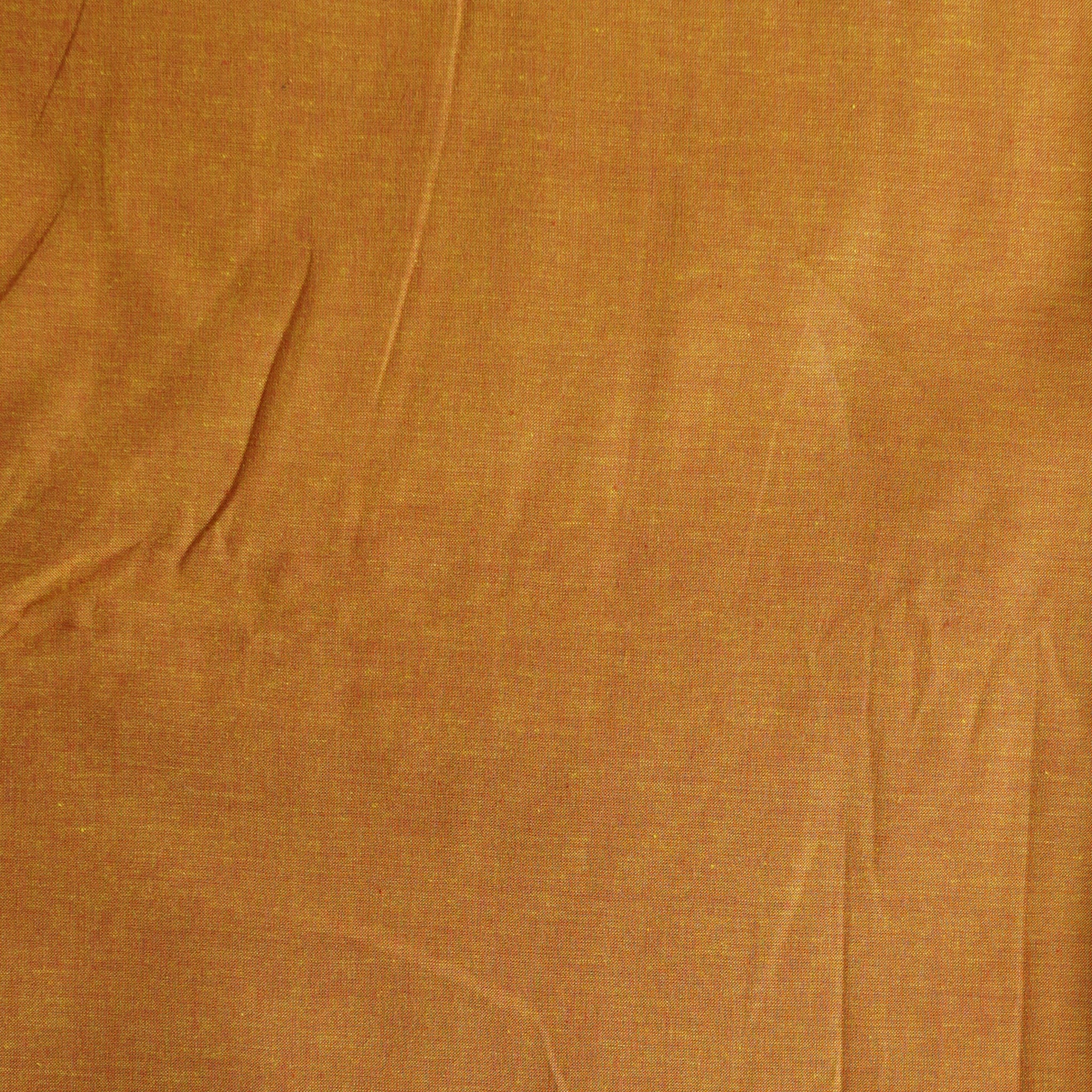 (PRE-CUT 1.5 METER) Pure South Cotton Mustard Fabric – Sanskruti