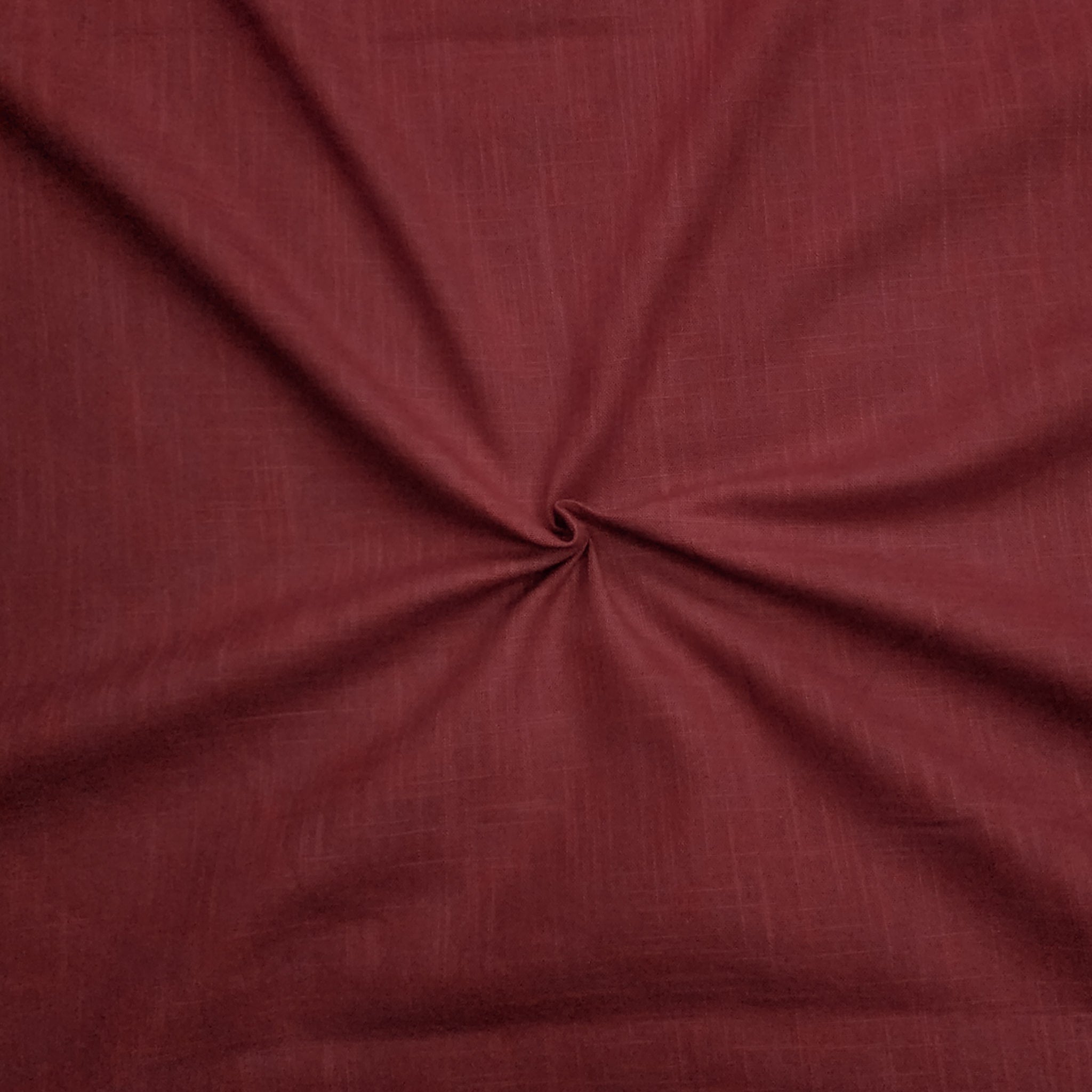 Slub Cotton Plain Maroon Hand Woven Fabric – Sanskruti