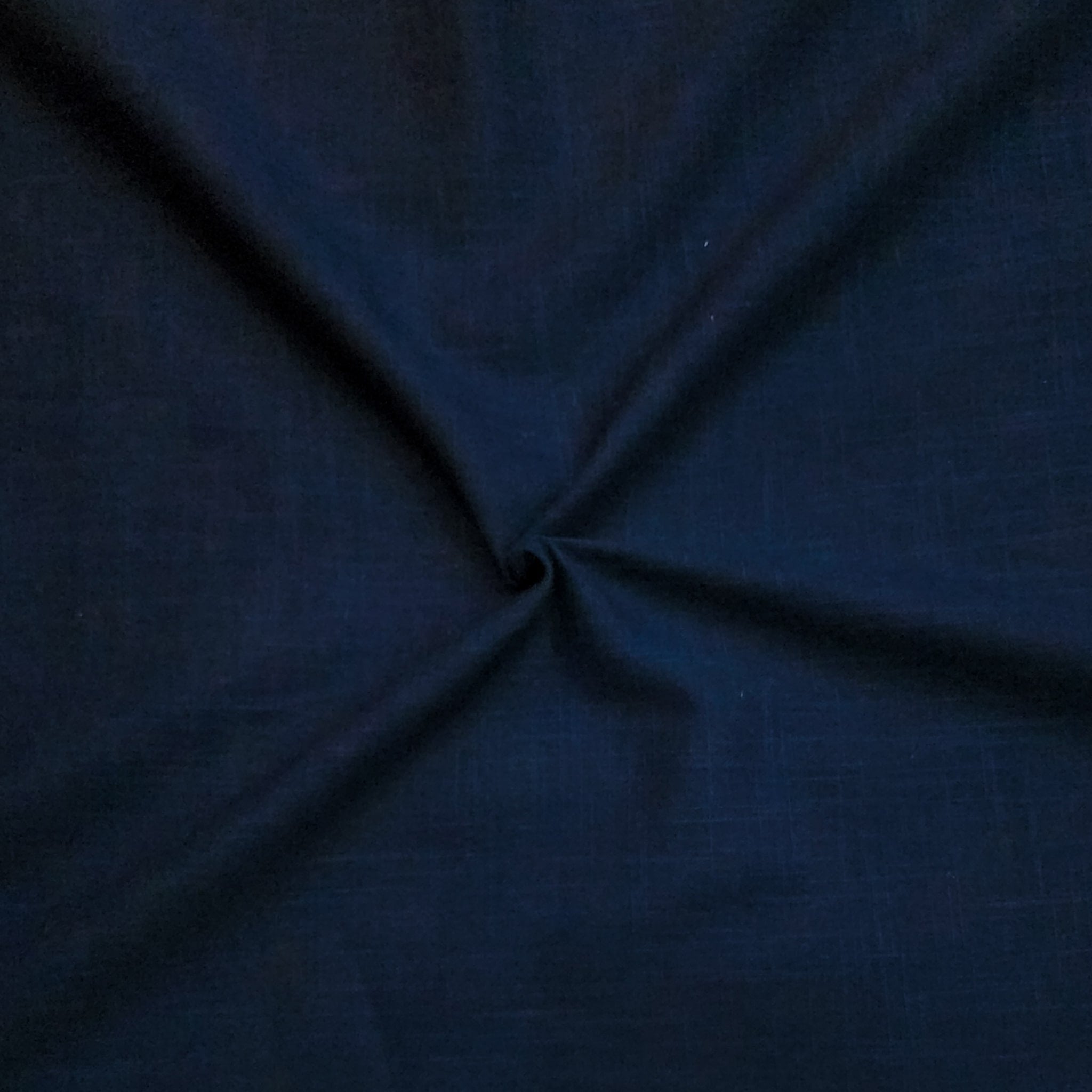 Slub Cotton Plain Navy Blue Hand Woven Fabric – Sanskruti