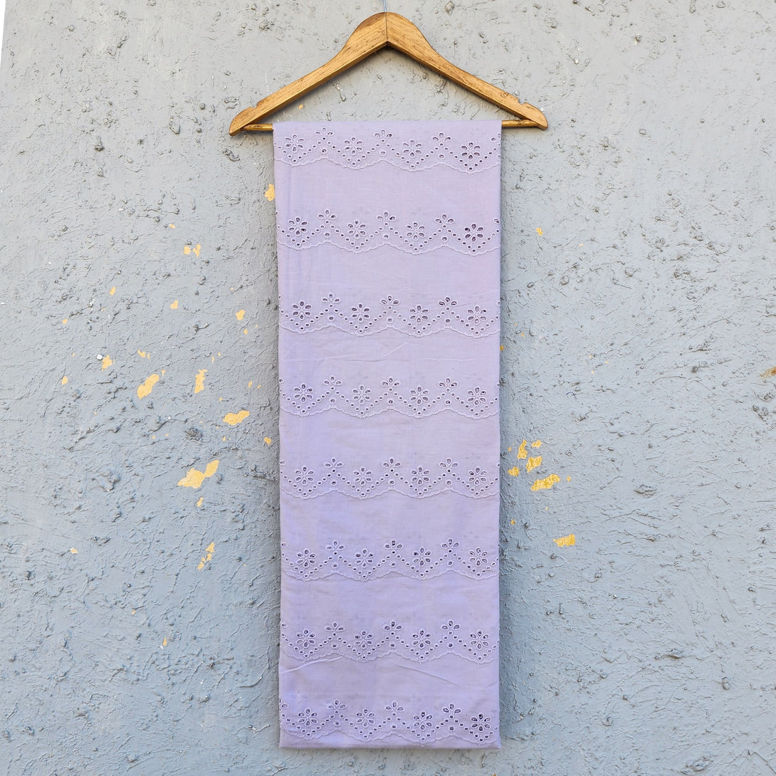 (Width 60 Inches) Pure Cotton Hakoba Pastel Purple With Zigzag Hakoba ...
