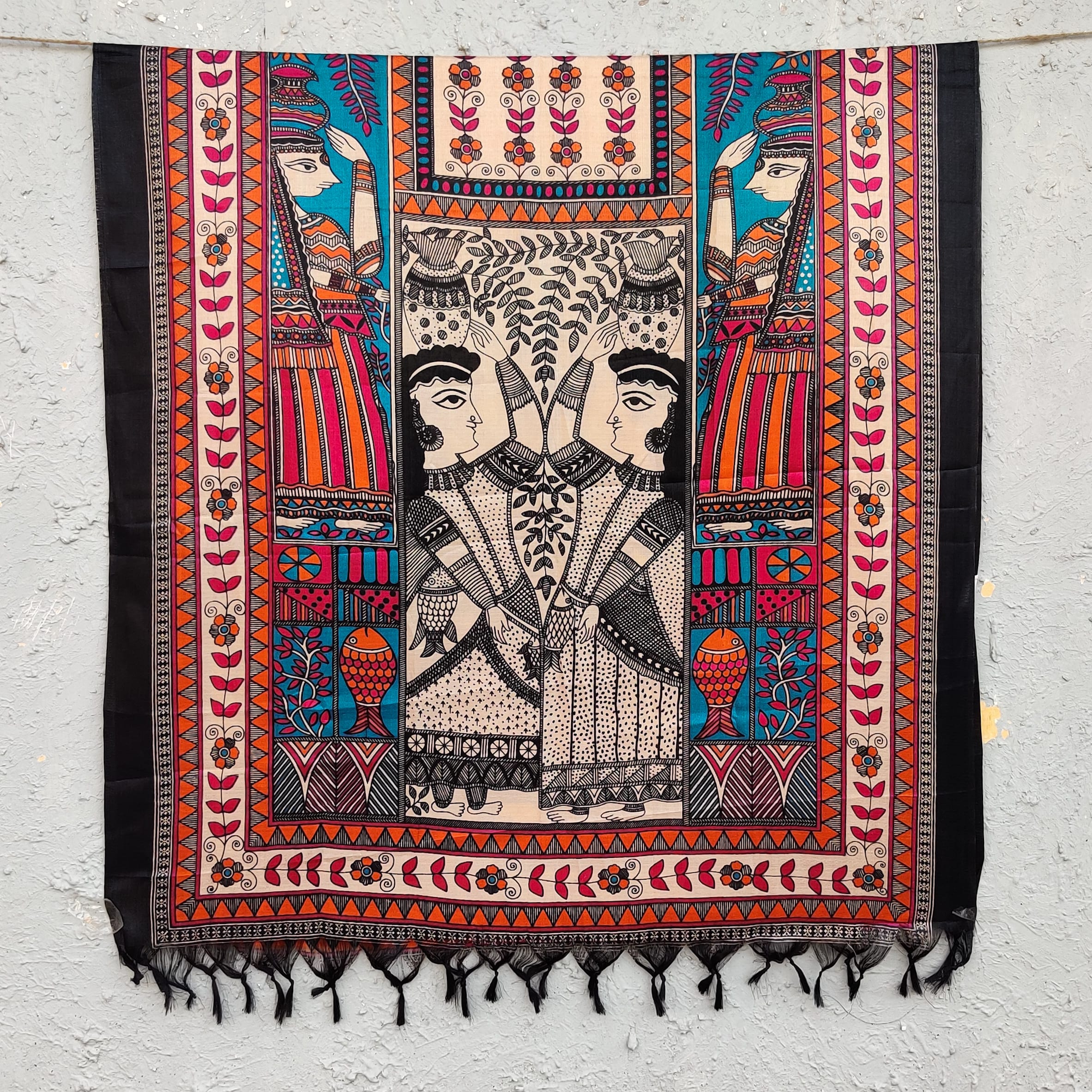 AARU- Art Silk Digital Print Tribal Dupatta – Sanskruti