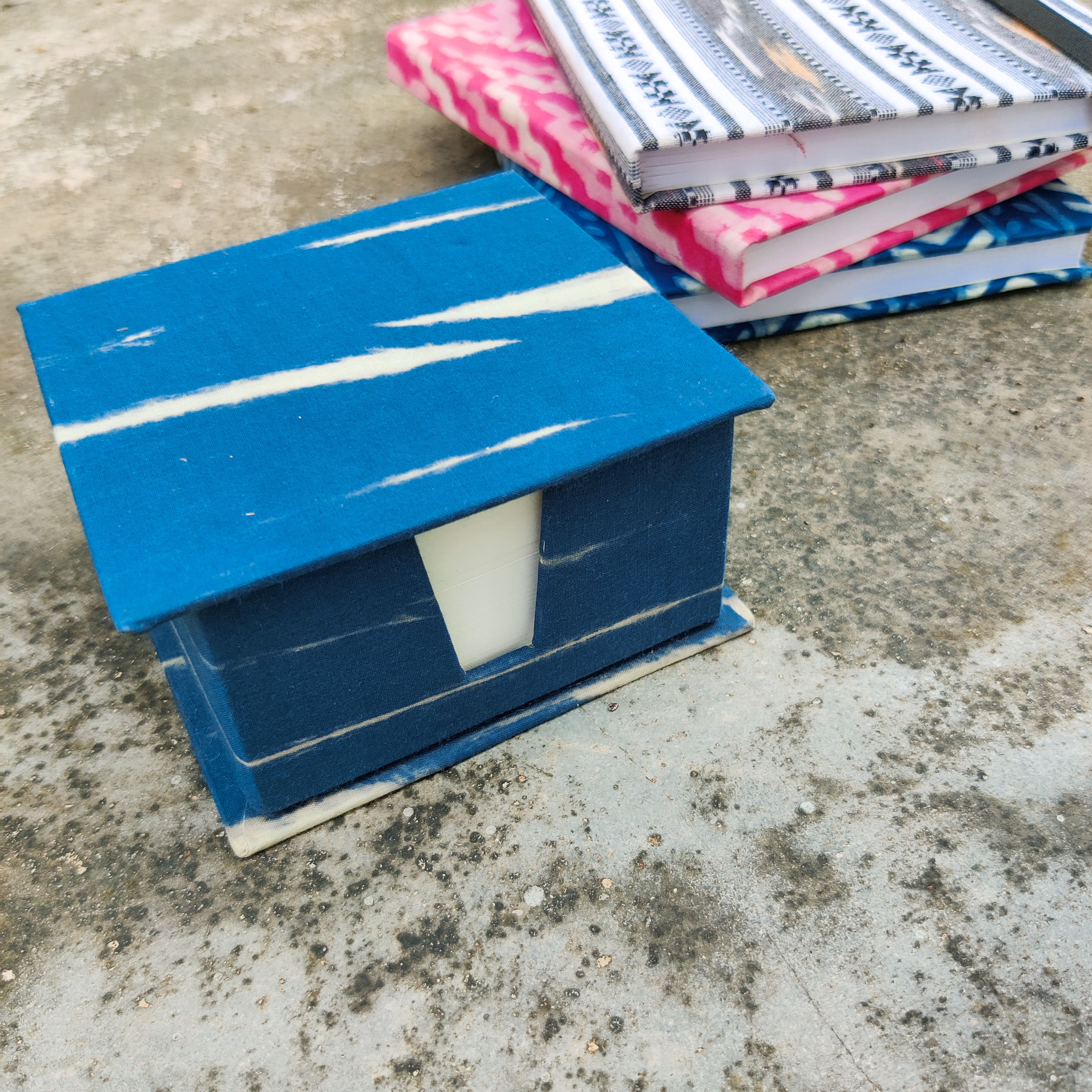 Handmade Upcycled Blue Shibori Slip Box – Sanskruti