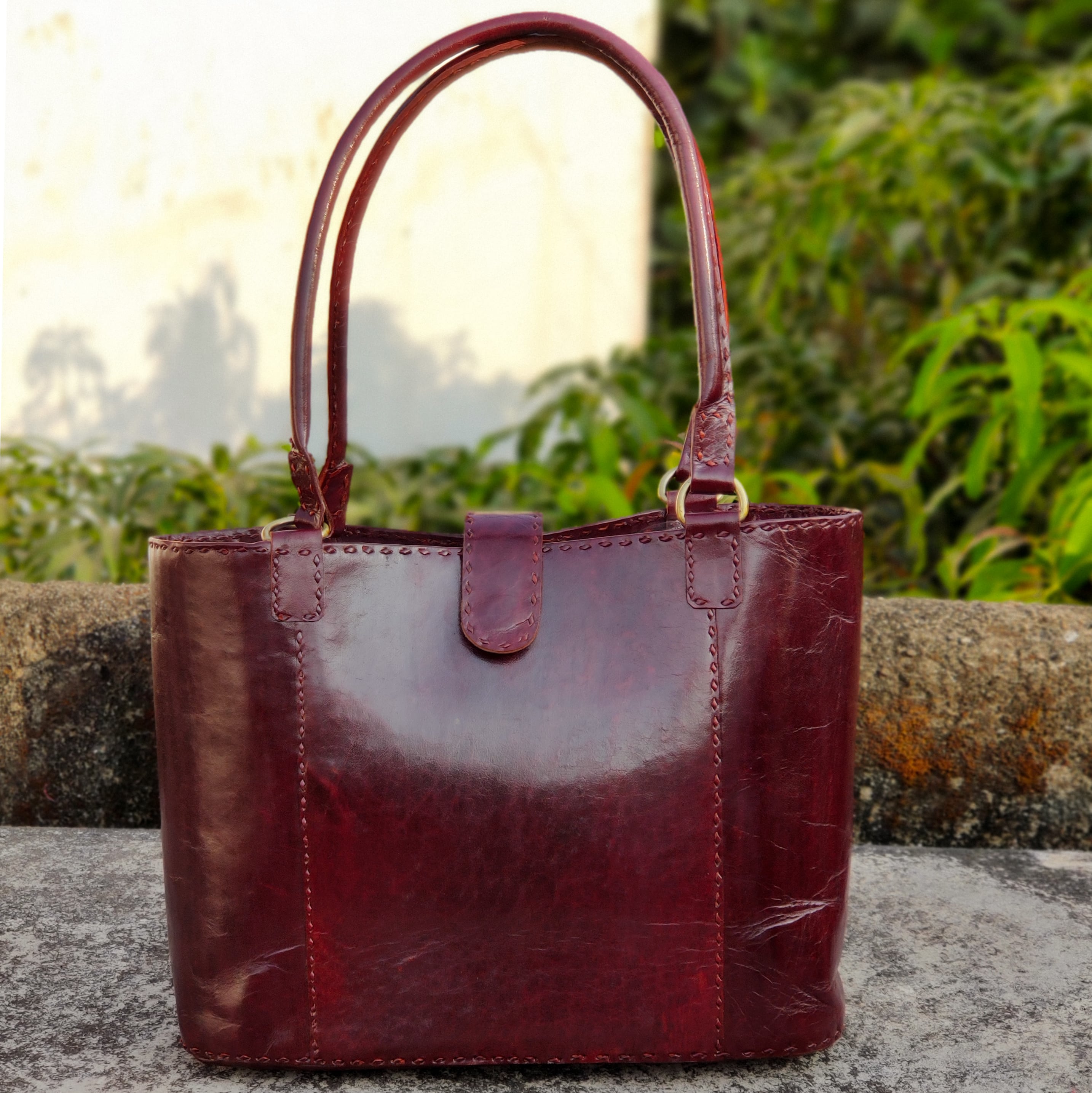JODHPURI -Jodhpuri Leather Tote Bag – Sanskruti