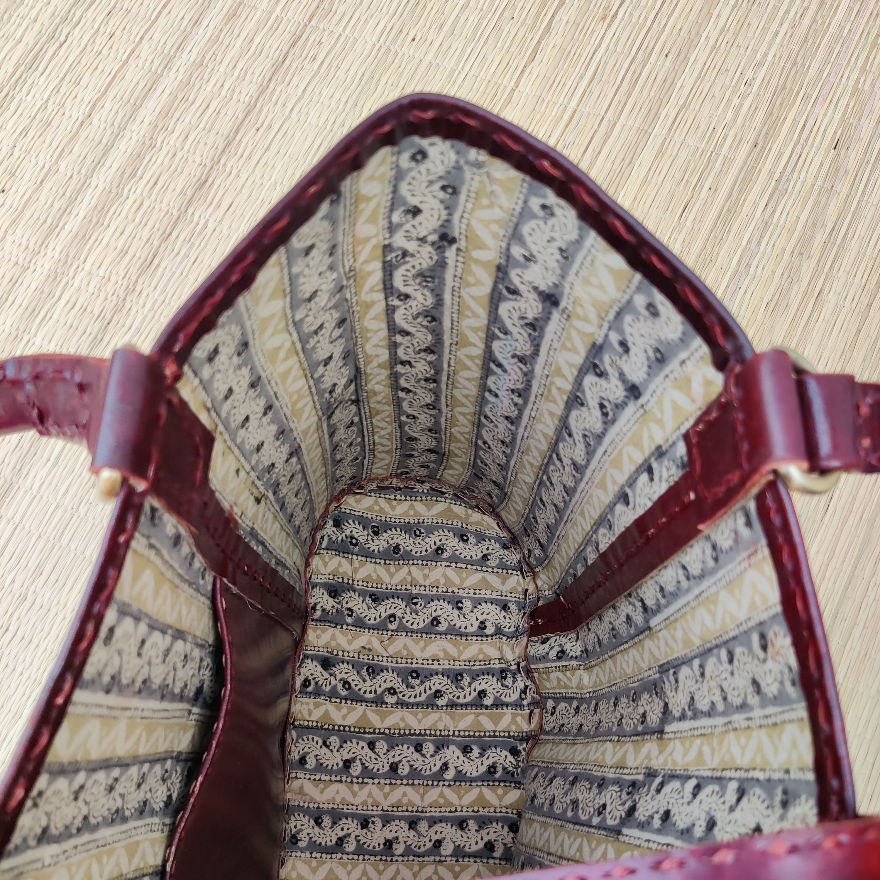 JODHPURI -Jodhpuri Leather Tote Bag – Sanskruti